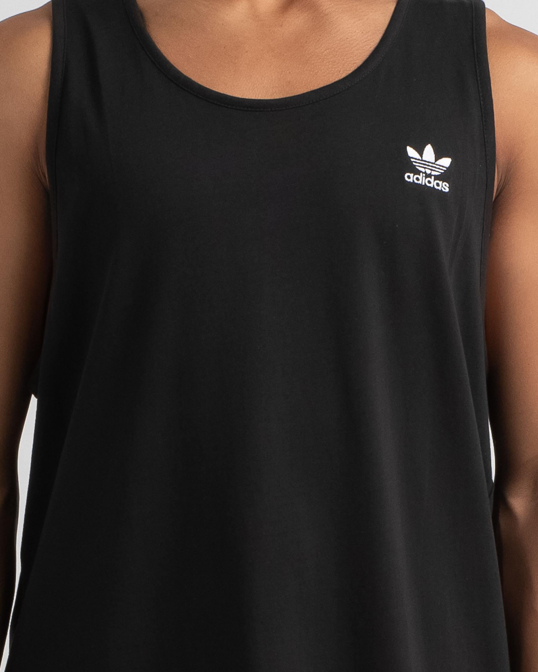 Shop adidas Essential Tank In Black - Fast Shipping & Easy Returns ...
