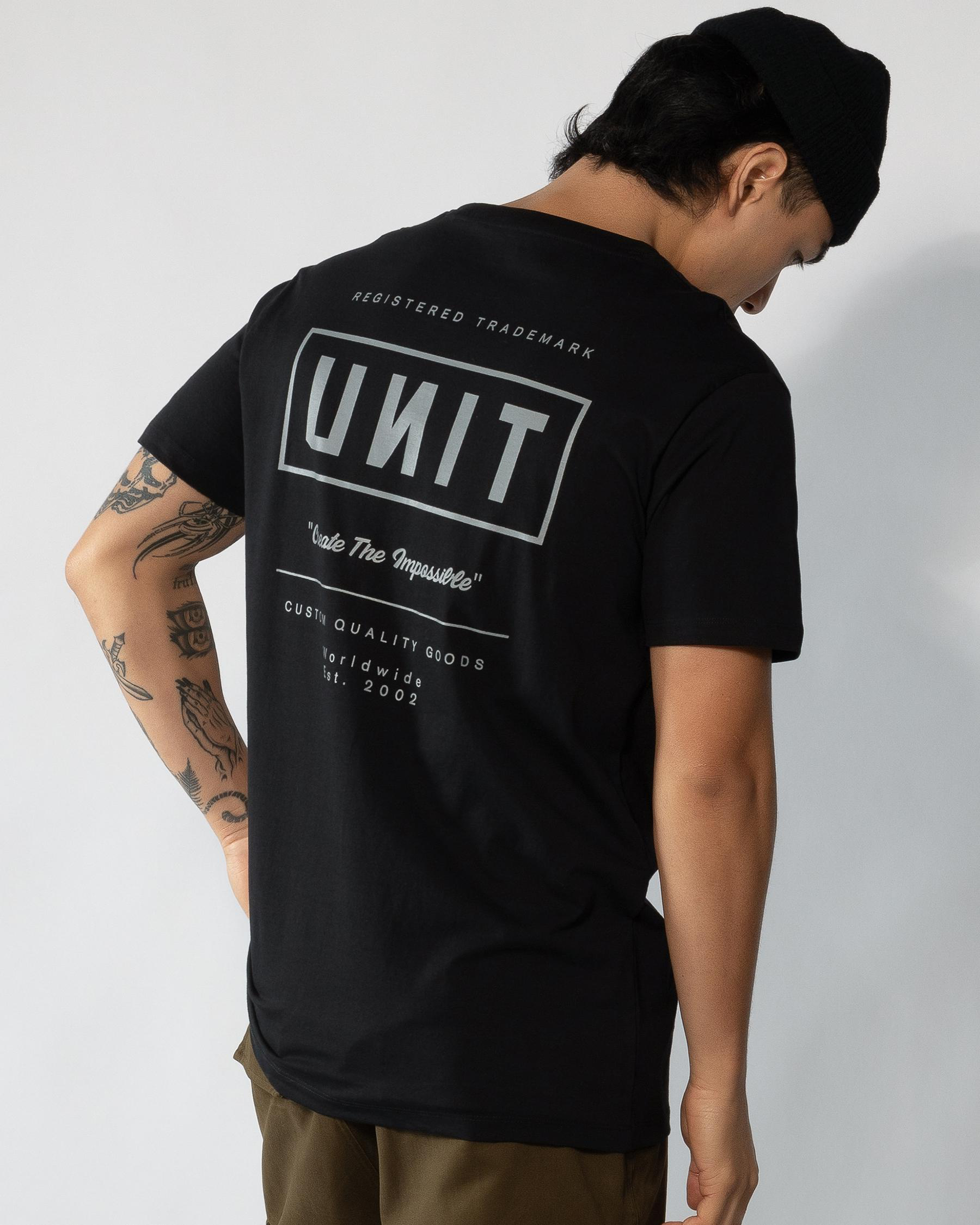Shop Unit Topic T-Shirt In Black/grey - Fast Shipping & Easy Returns ...