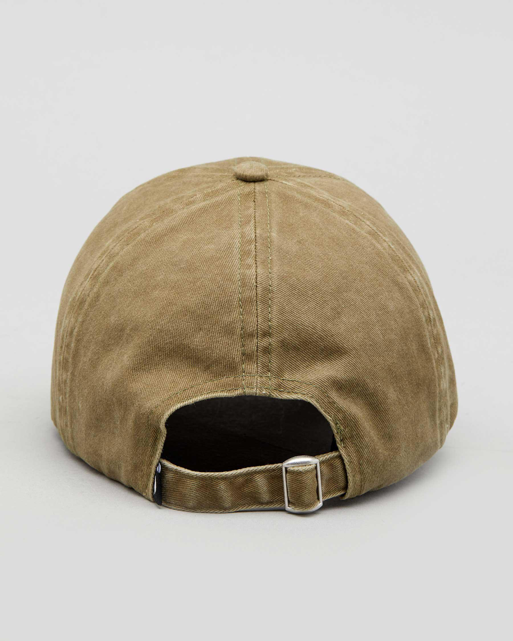 Shop Lucid Chilled Strapback Cap In Washed Khaki - Fast Shipping & Easy ...