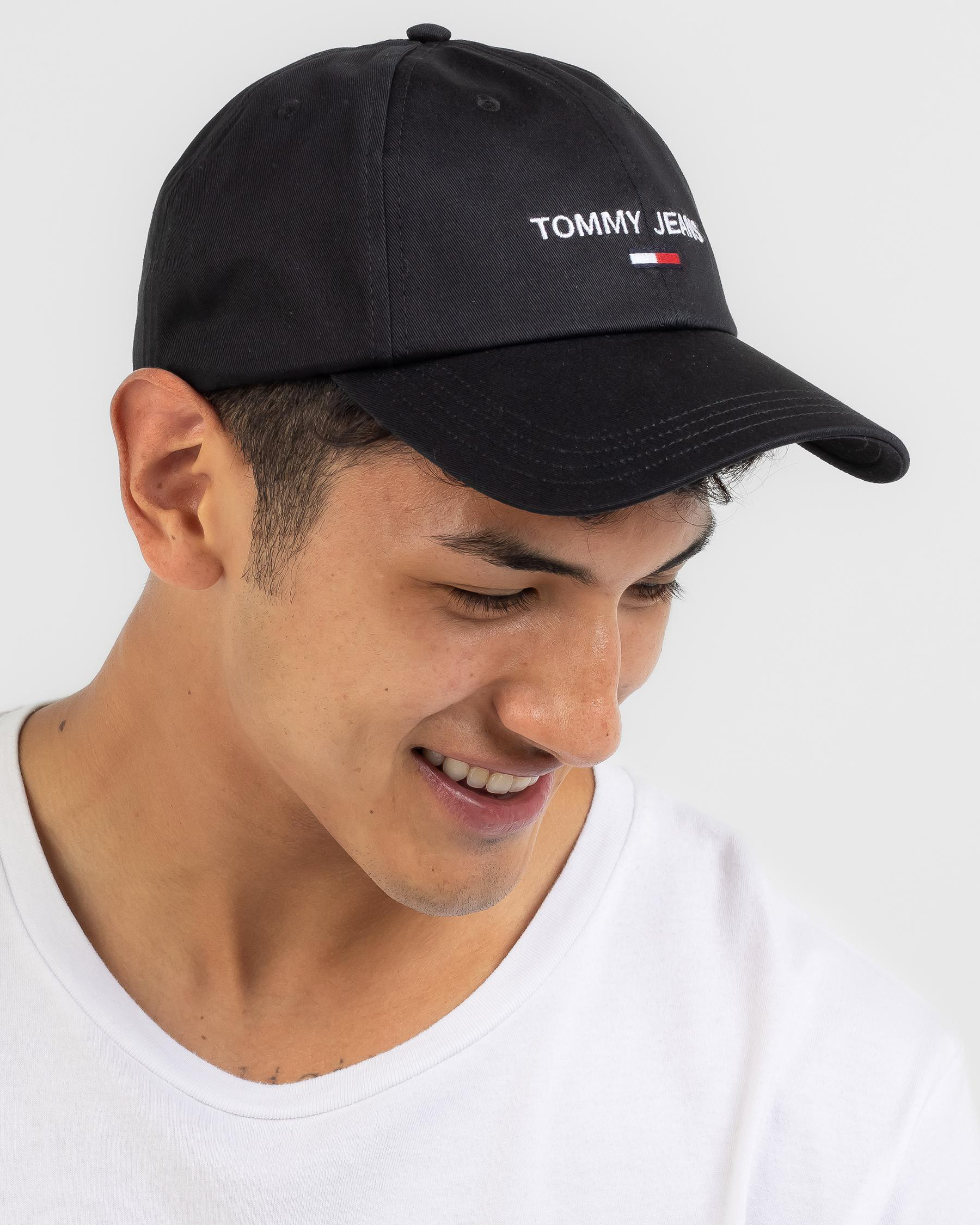 Shop Tommy Hilfiger TJM Sport Cap In Black - Fast Shipping & Easy ...