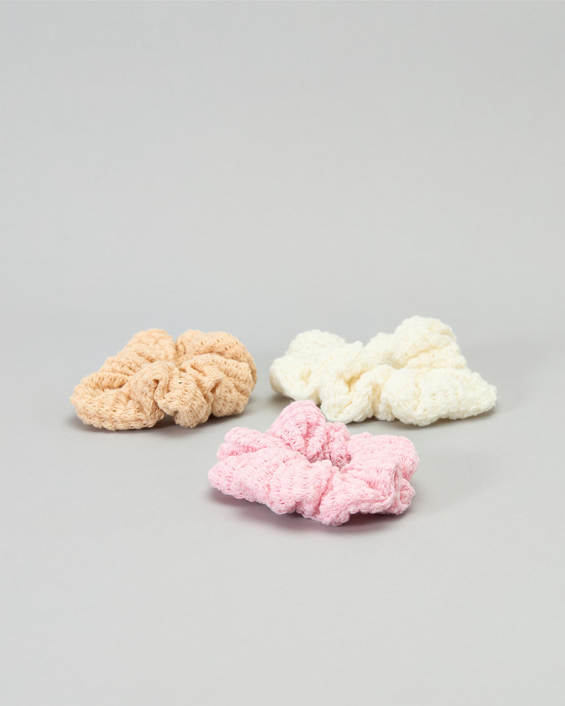 Shop Karyn In LA Norah Scrunchie Pack In Pink/white/yellow - Fast ...