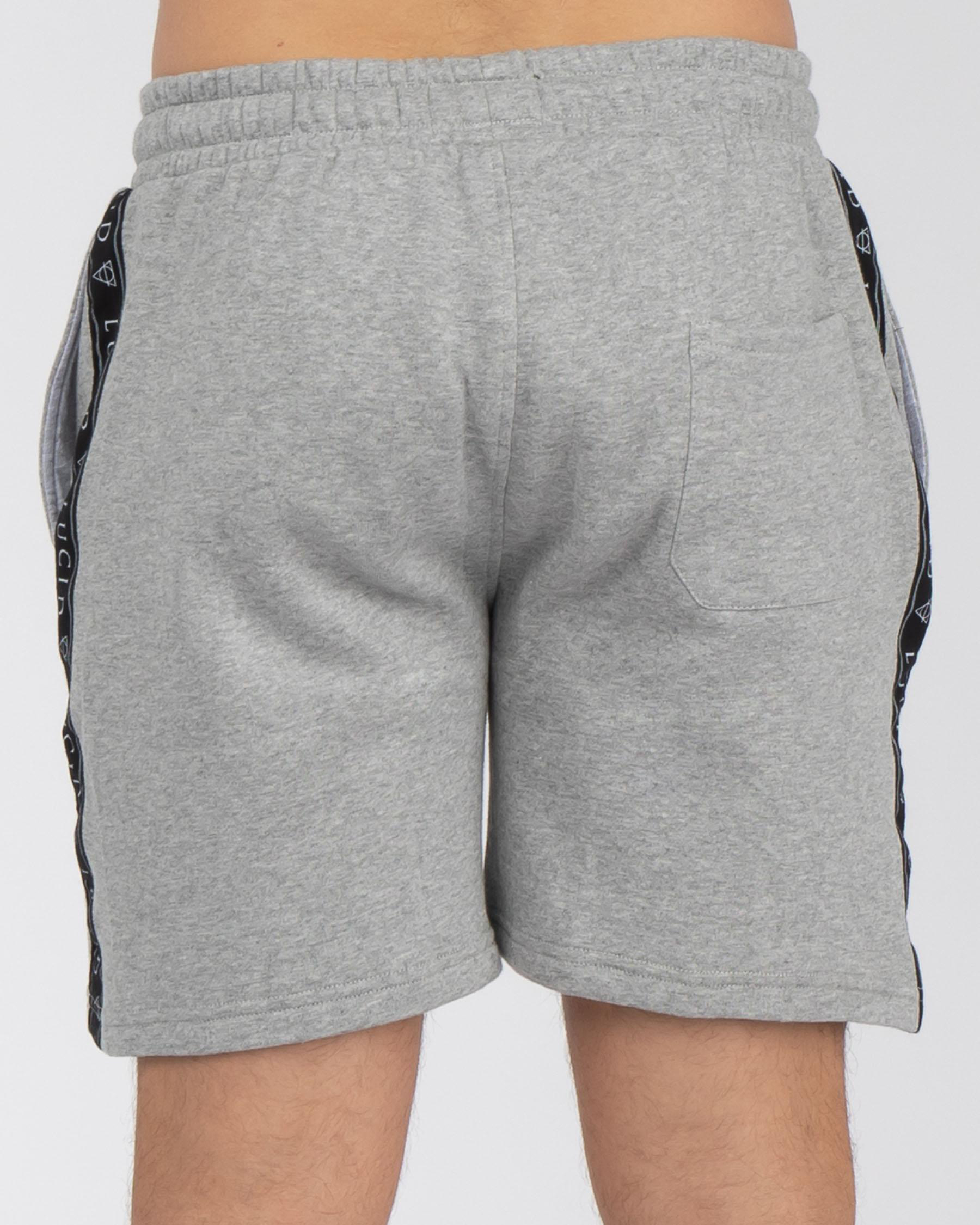 Shop Lucid Relay House Shorts In Lt Grey Marle - Fast Shipping & Easy ...