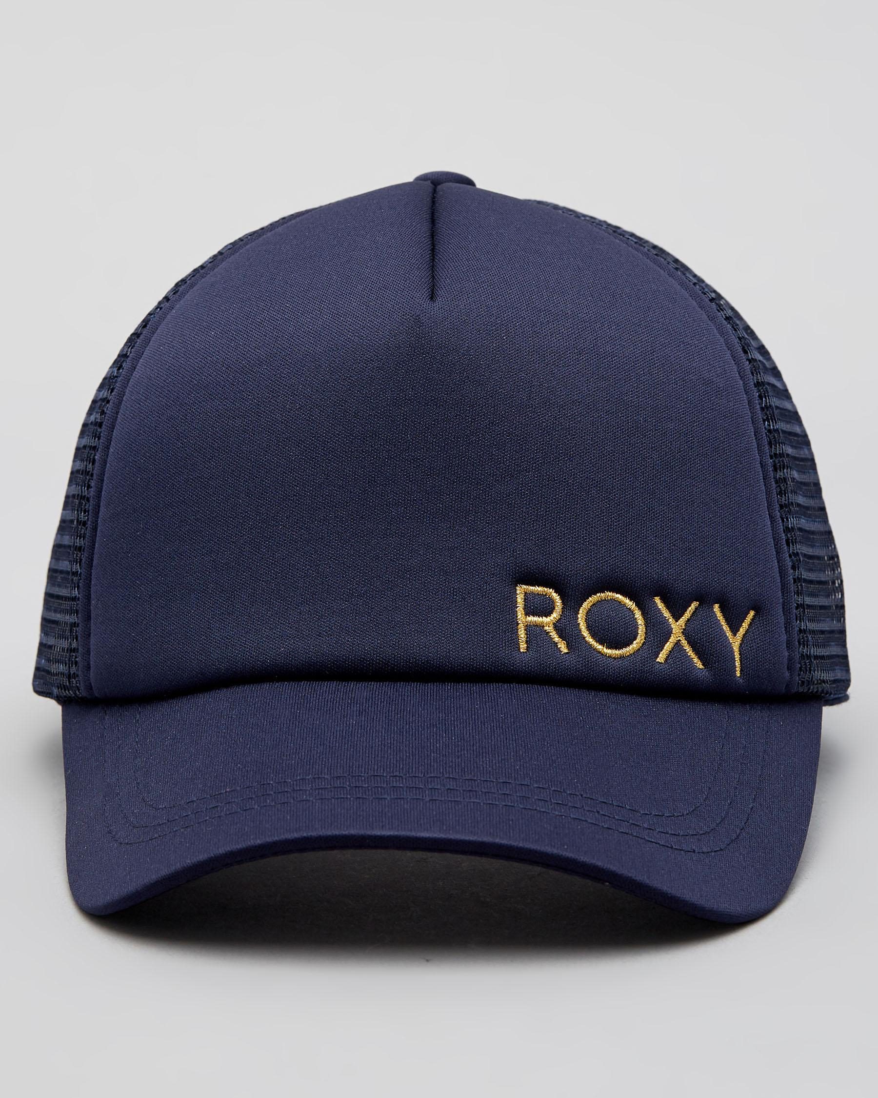 Shop Roxy Girls' Finishline 2 Trucker Cap In Mood Indigo - Fast ...