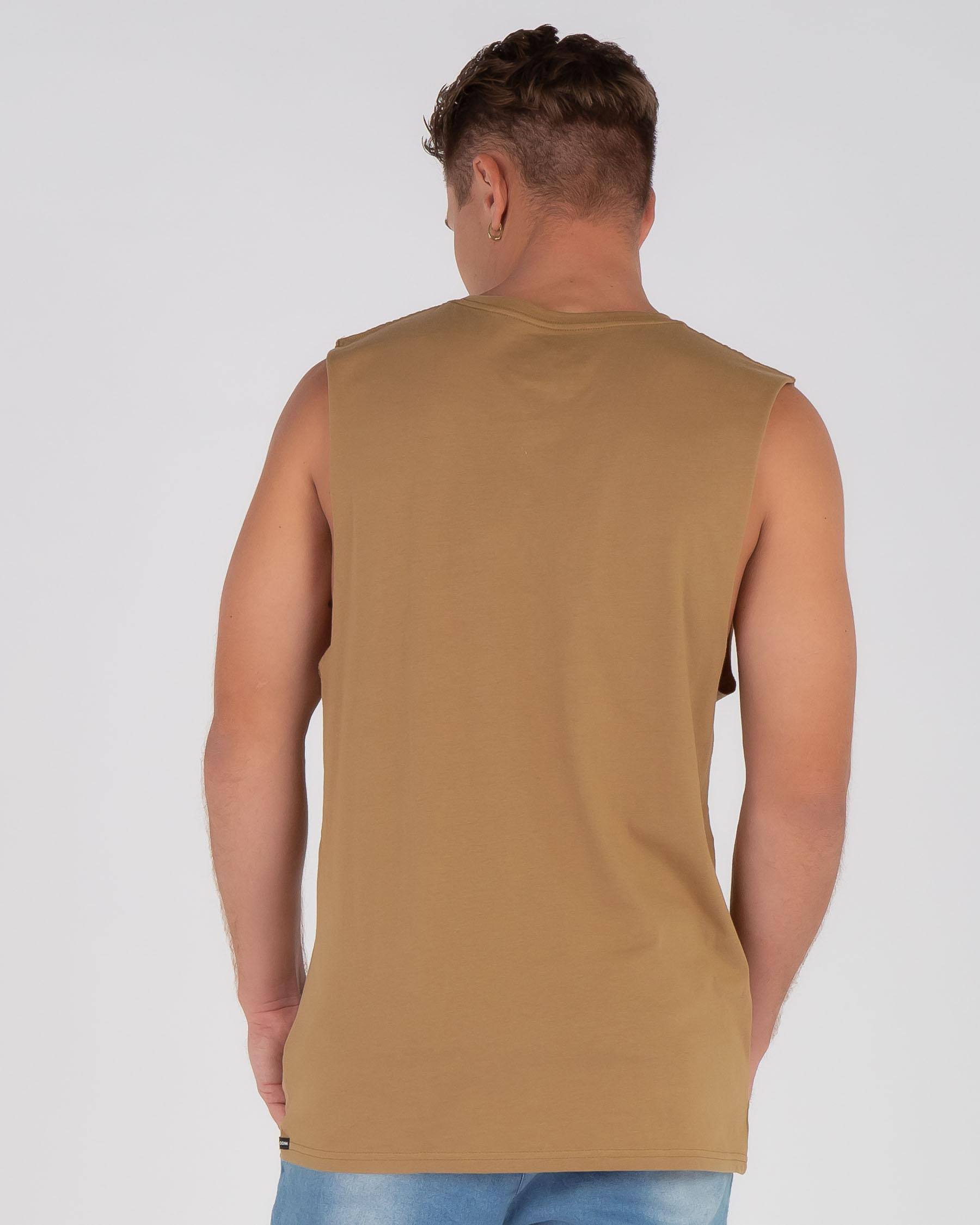 Shop Volcom Solid Muscle Tank In Sanddune - Fast Shipping & Easy ...