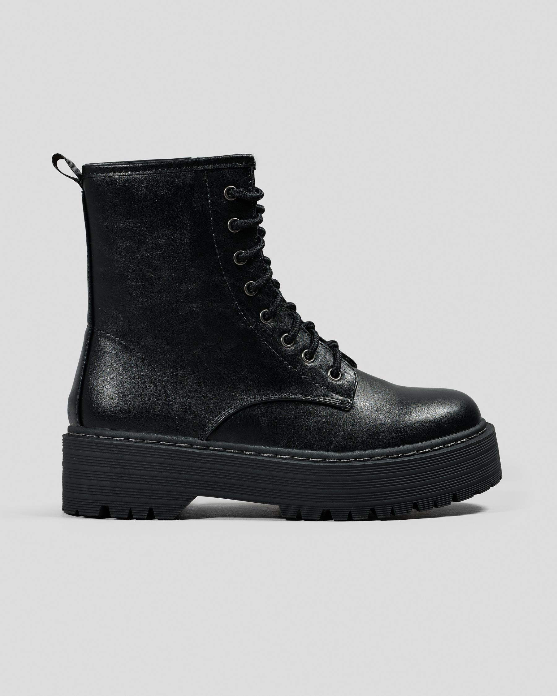 Shop Jonnie Warrior Boots In Black - Fast Shipping & Easy Returns ...