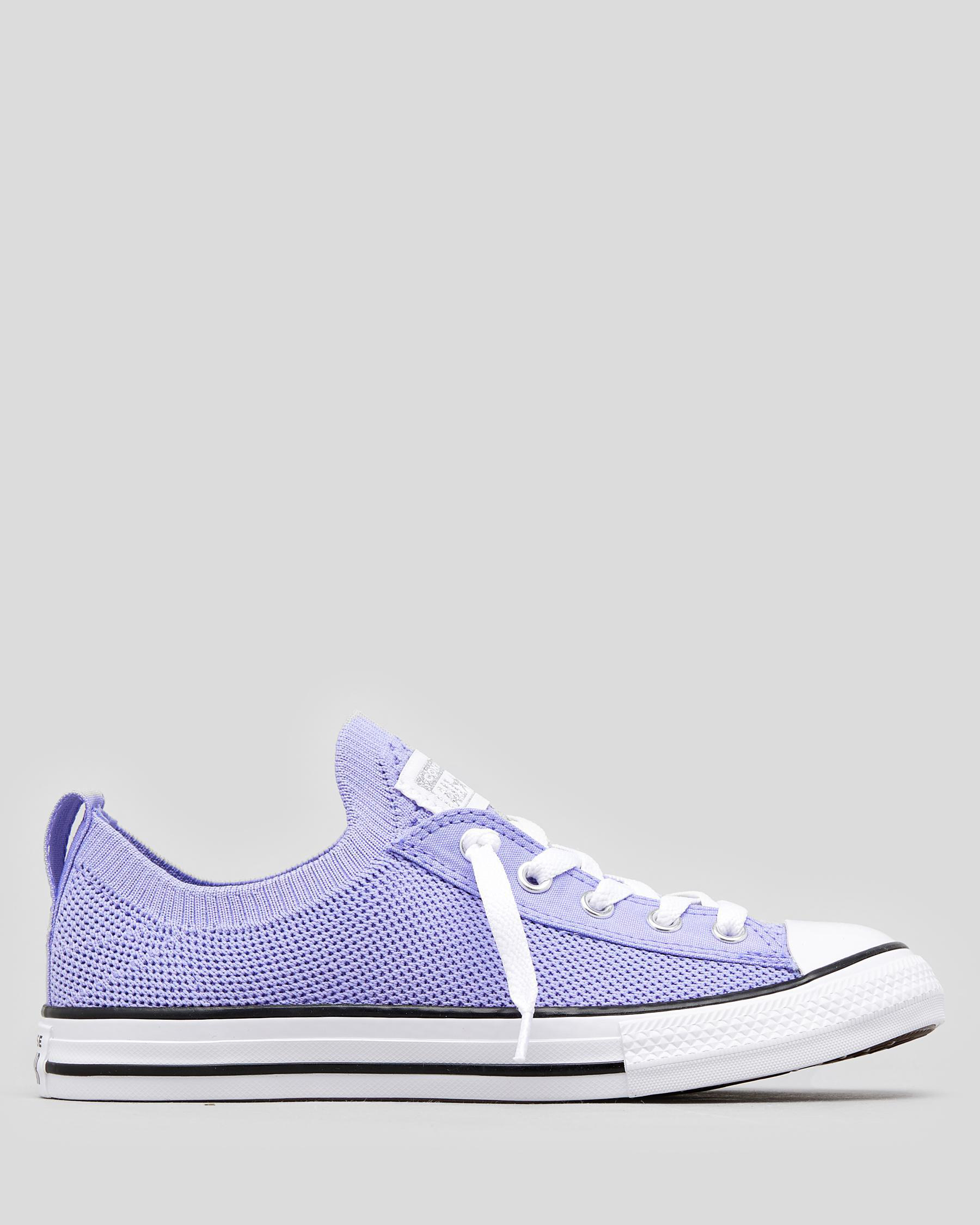 Shop Converse Girls' Chuck Taylor Lo-Cut Shoes In Twilight Pulse/white ...