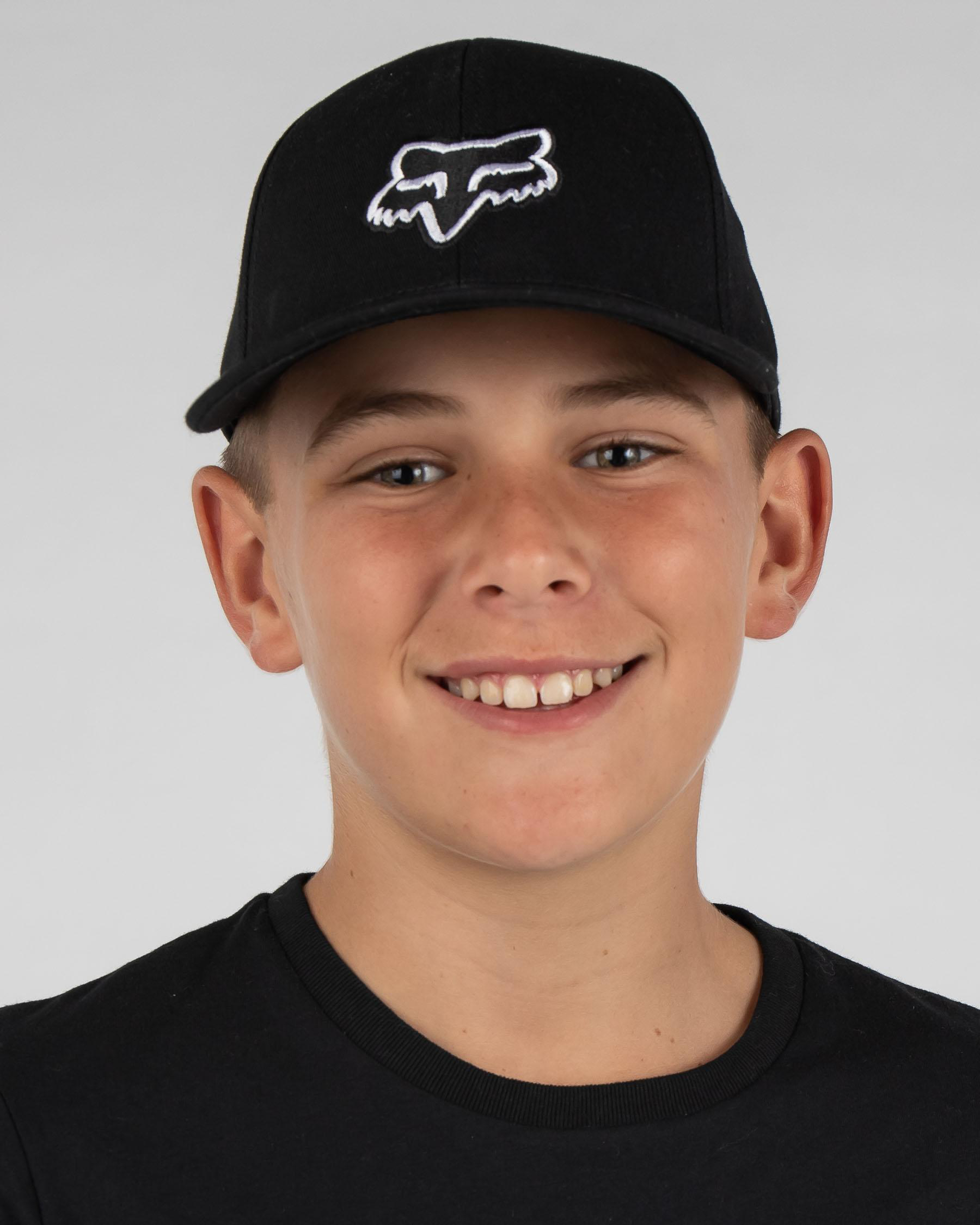 Shop Fox Boys' Legacy FF Cap In Black - Fast Shipping & Easy Returns ...