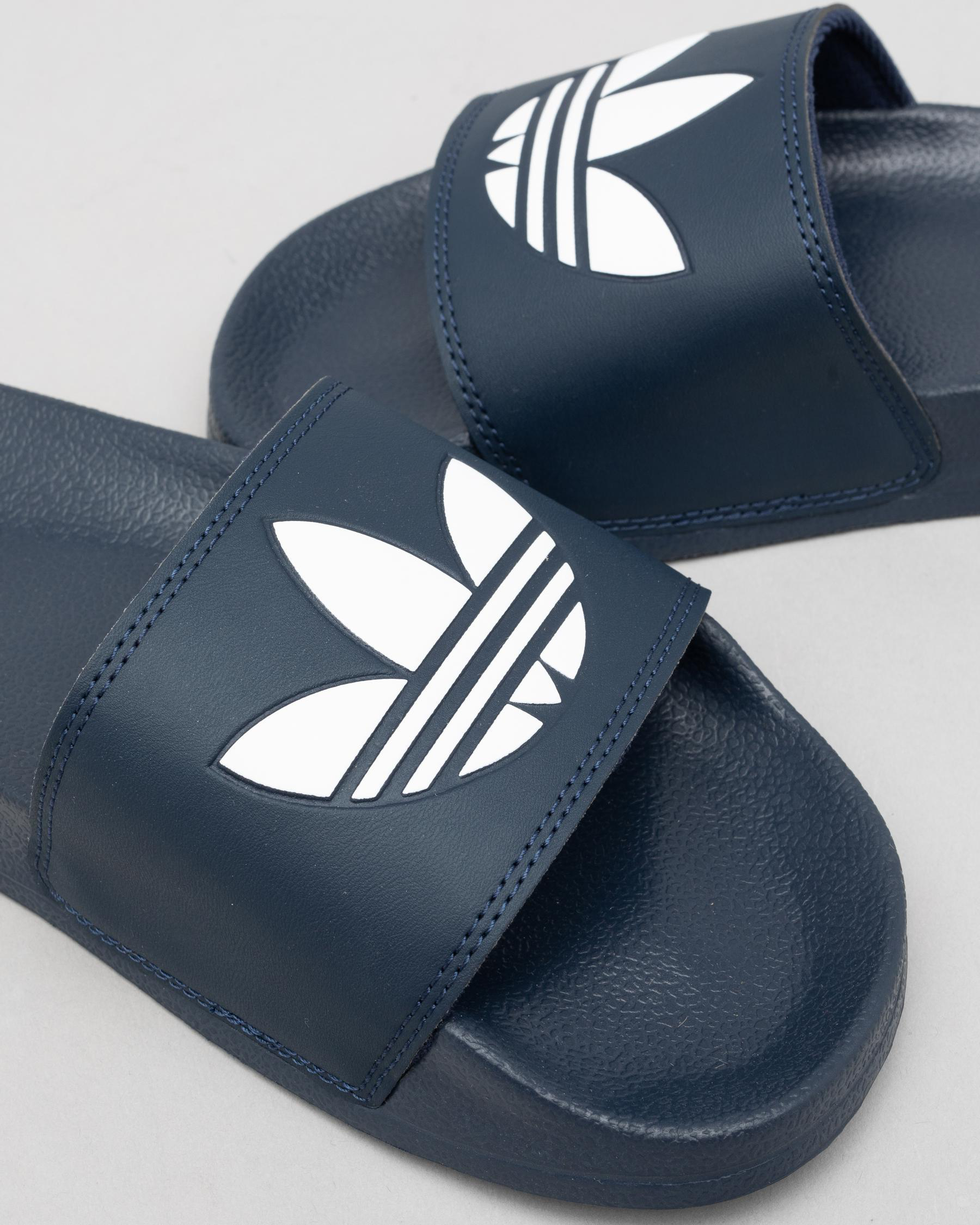 Shop adidas Boys' Adilette Lite Slides In Collegiate Navy/ftwr White ...