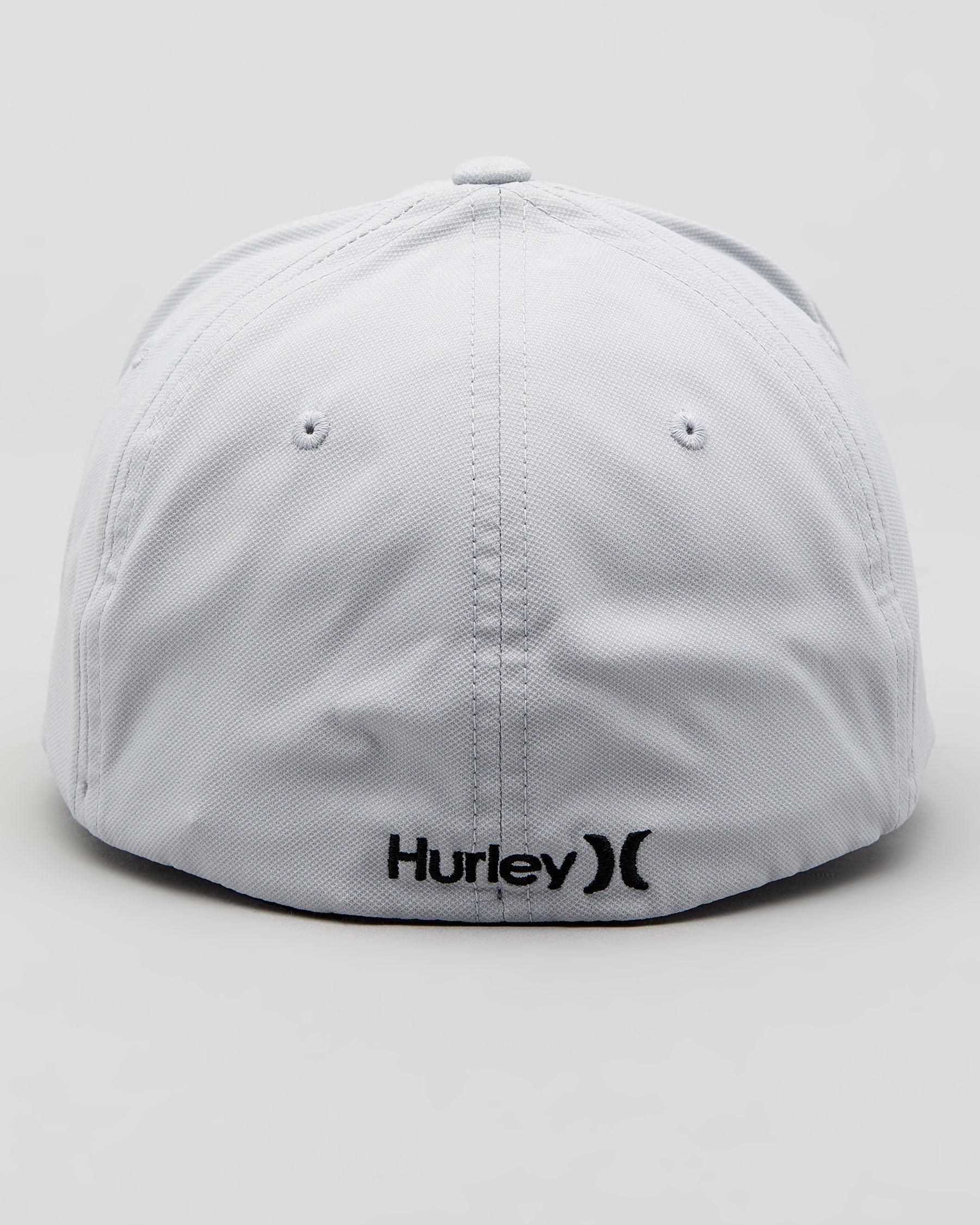 Shop Hurley One And Only H20 DRI Cap In Wolf Grey/black - Fast Shipping ...
