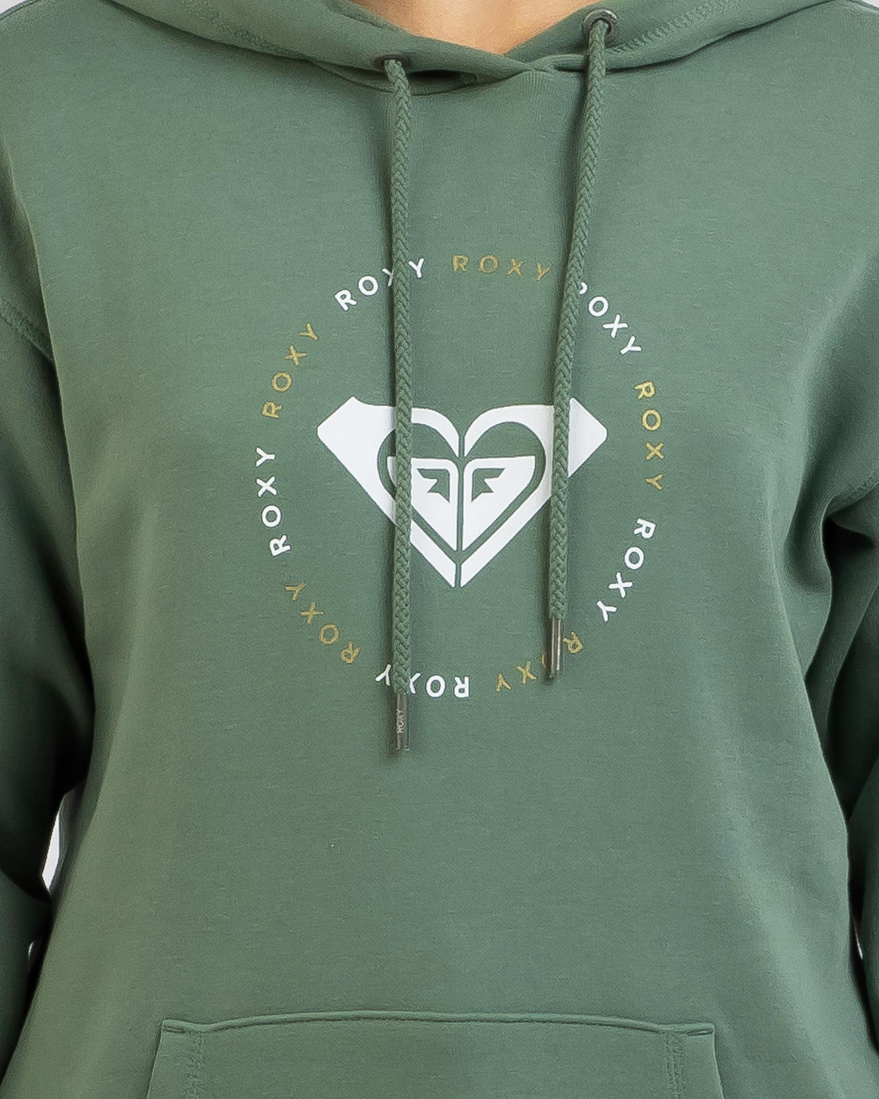 Shop Roxy Surf Stocked Hoodie In Laurel Wreath - Fast Shipping & Easy ...