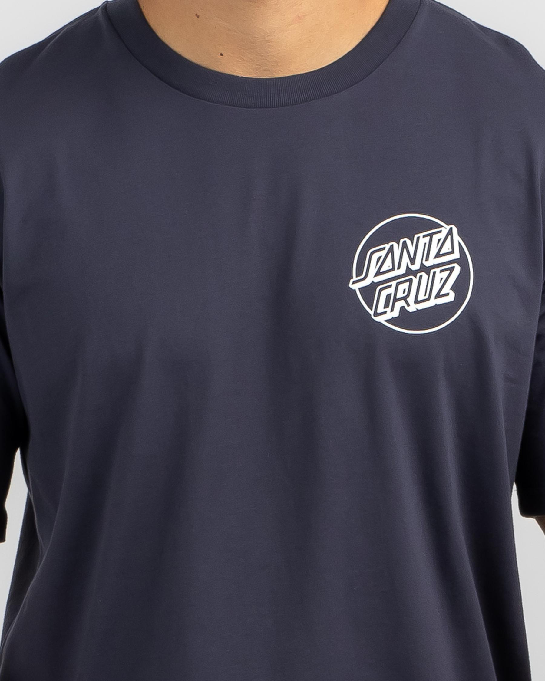 Shop Santa Cruz Screaming Hand T-Shirt In Navy - Fast Shipping & Easy ...