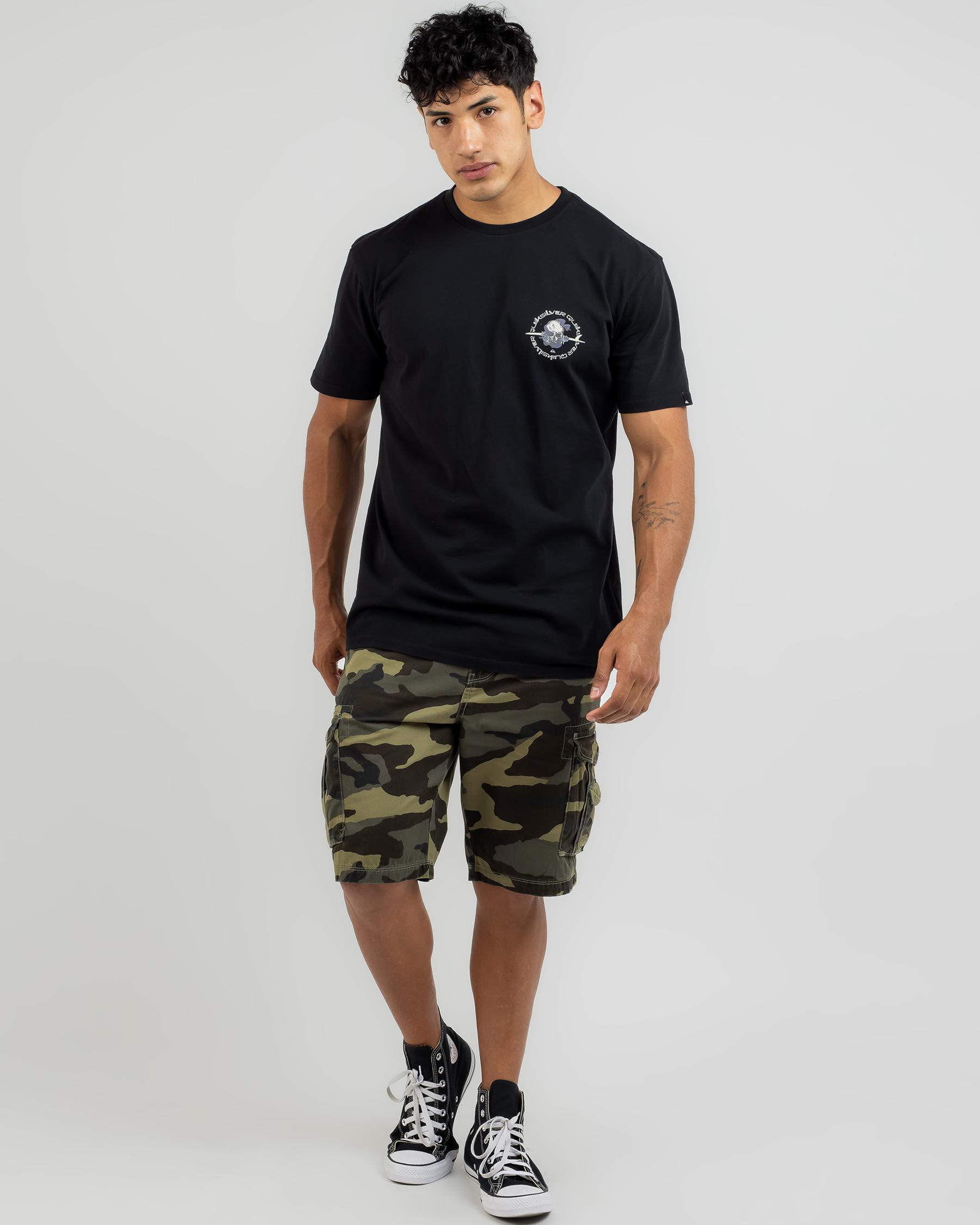 Shop Quiksilver Outta Road T-Shirt In Black - Fast Shipping & Easy ...