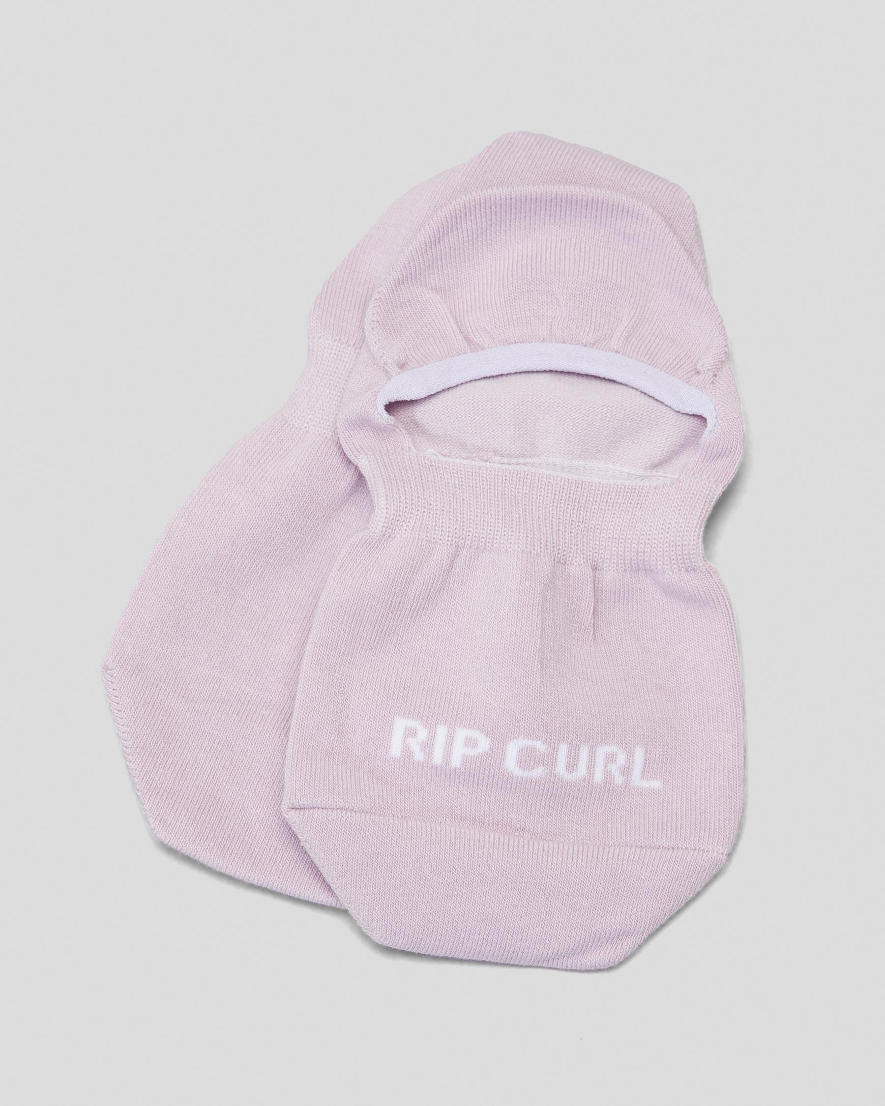 Shop Rip Curl Invisible Sock Pair In Lilac - Fast Shipping & Easy ...