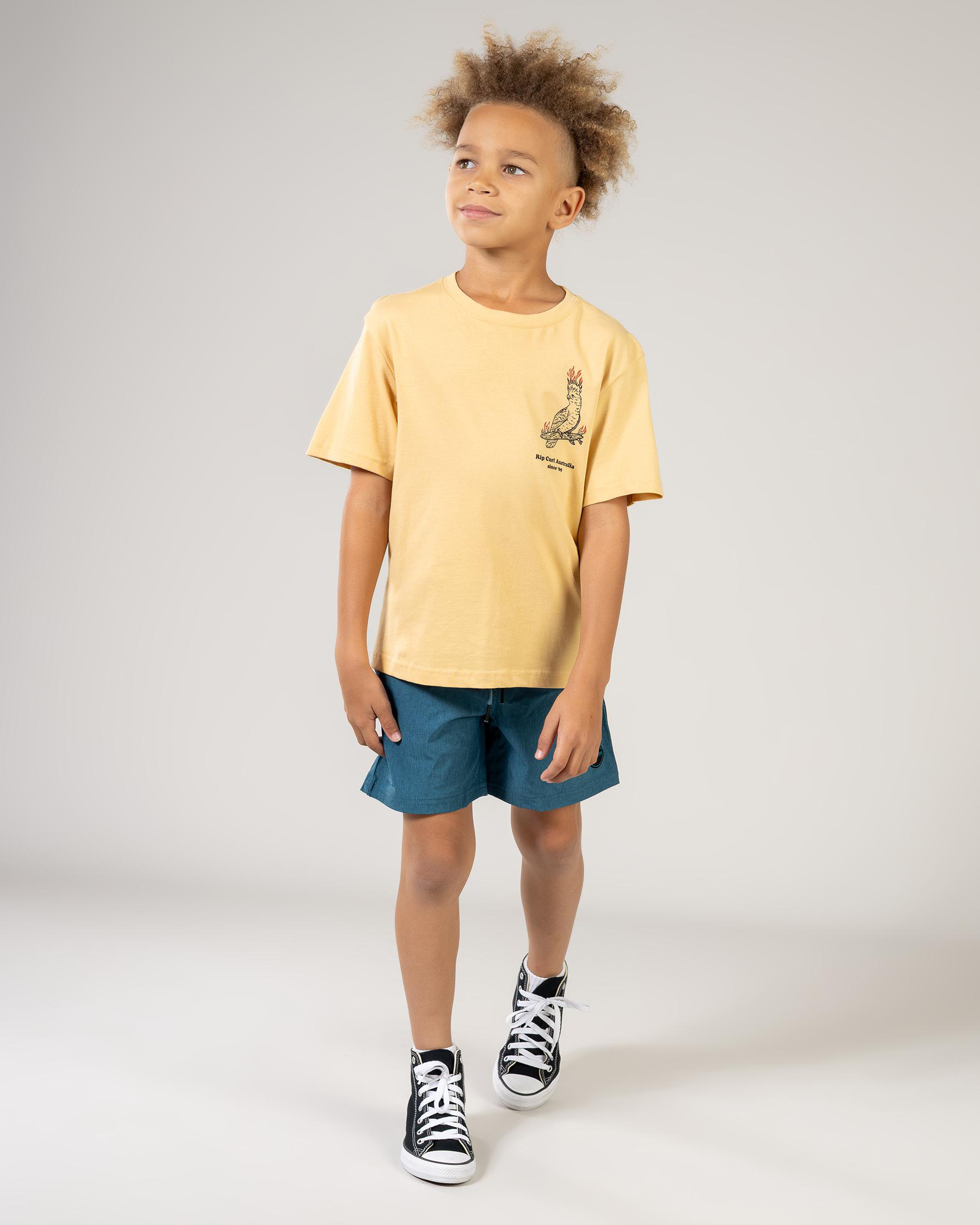 Rip Curl Toddlers' Flamin Galah T-Shirt In Washed Yellow - FREE ...