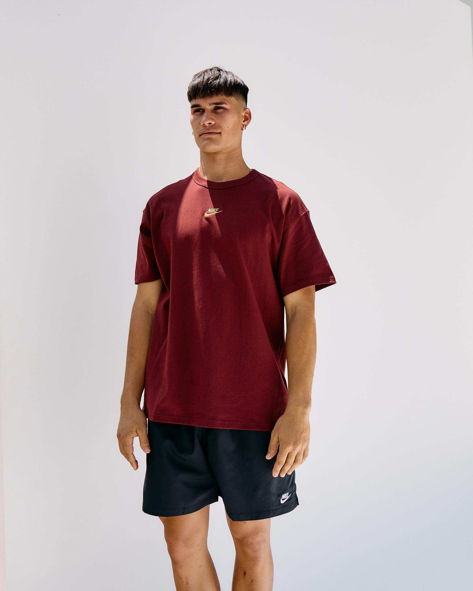 Shop Nike Club Flow Shorts In Black/white - Fast Shipping & Easy ...