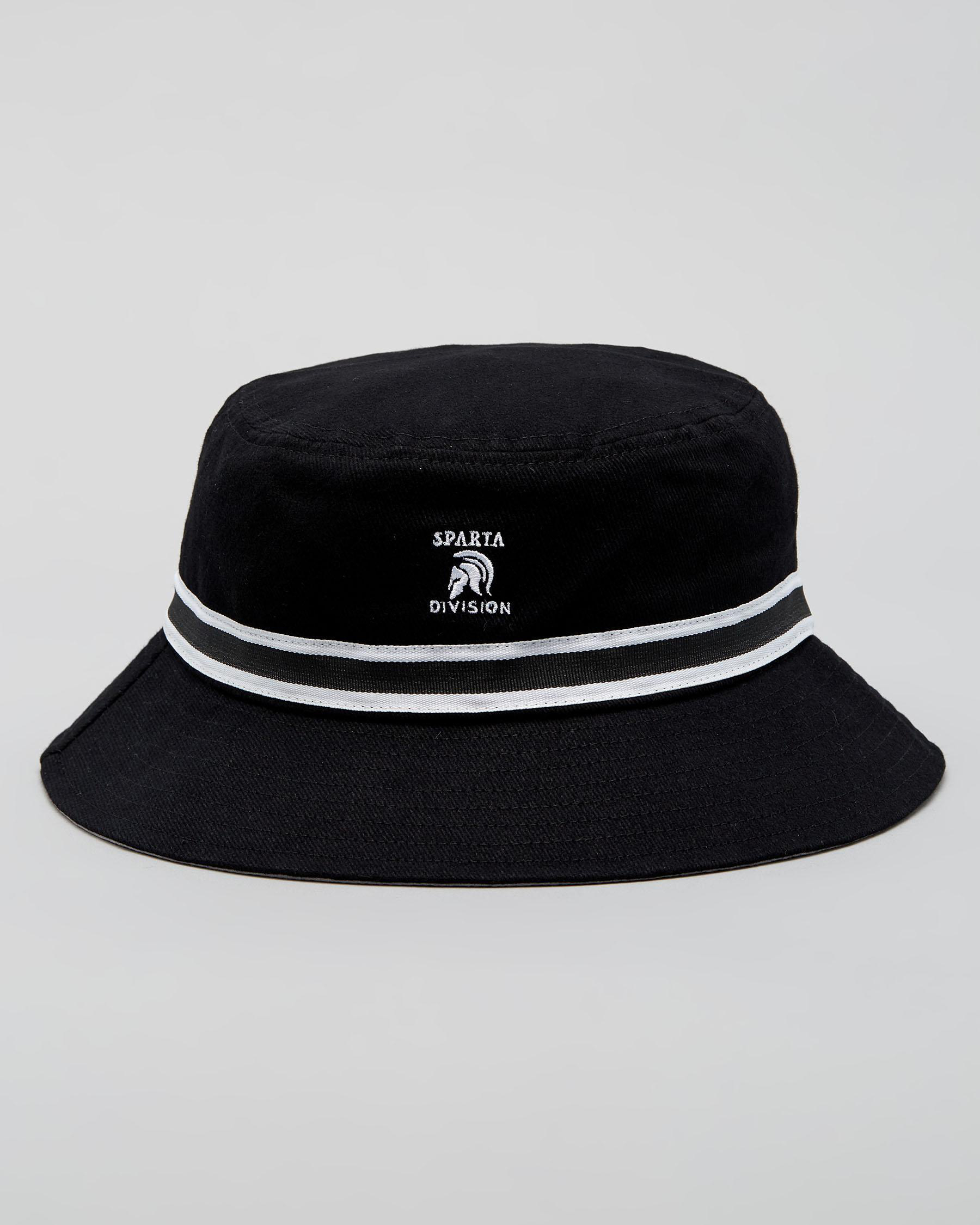 Shop Sparta Sundown Bucket Hat In Black/grey - Fast Shipping & Easy ...