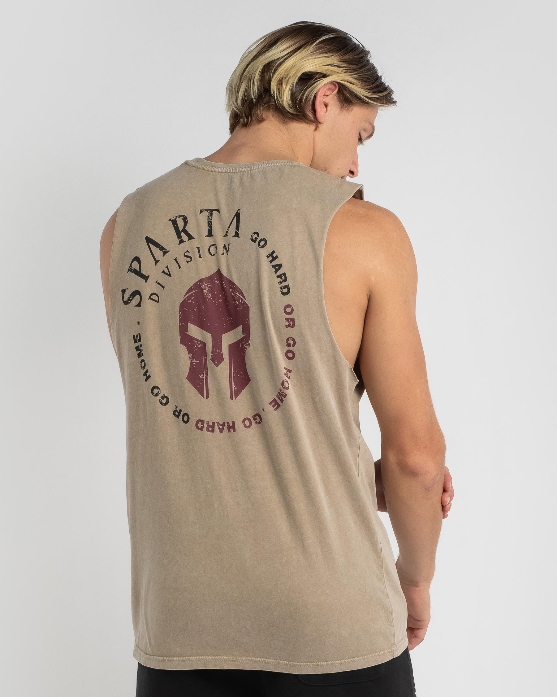 Shop Sparta Enforce Muscle Tank In Sand Acid - Fast Shipping & Easy ...