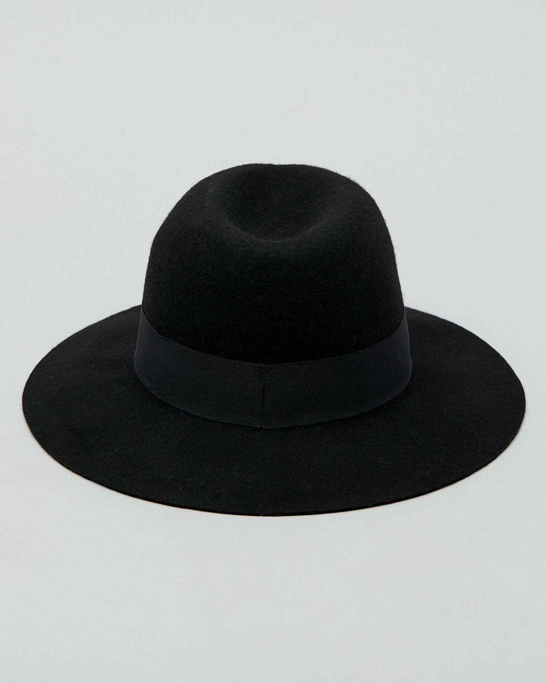 Shop Rhythm Fields Felt Hat In Vintage Black - Fast Shipping & Easy ...