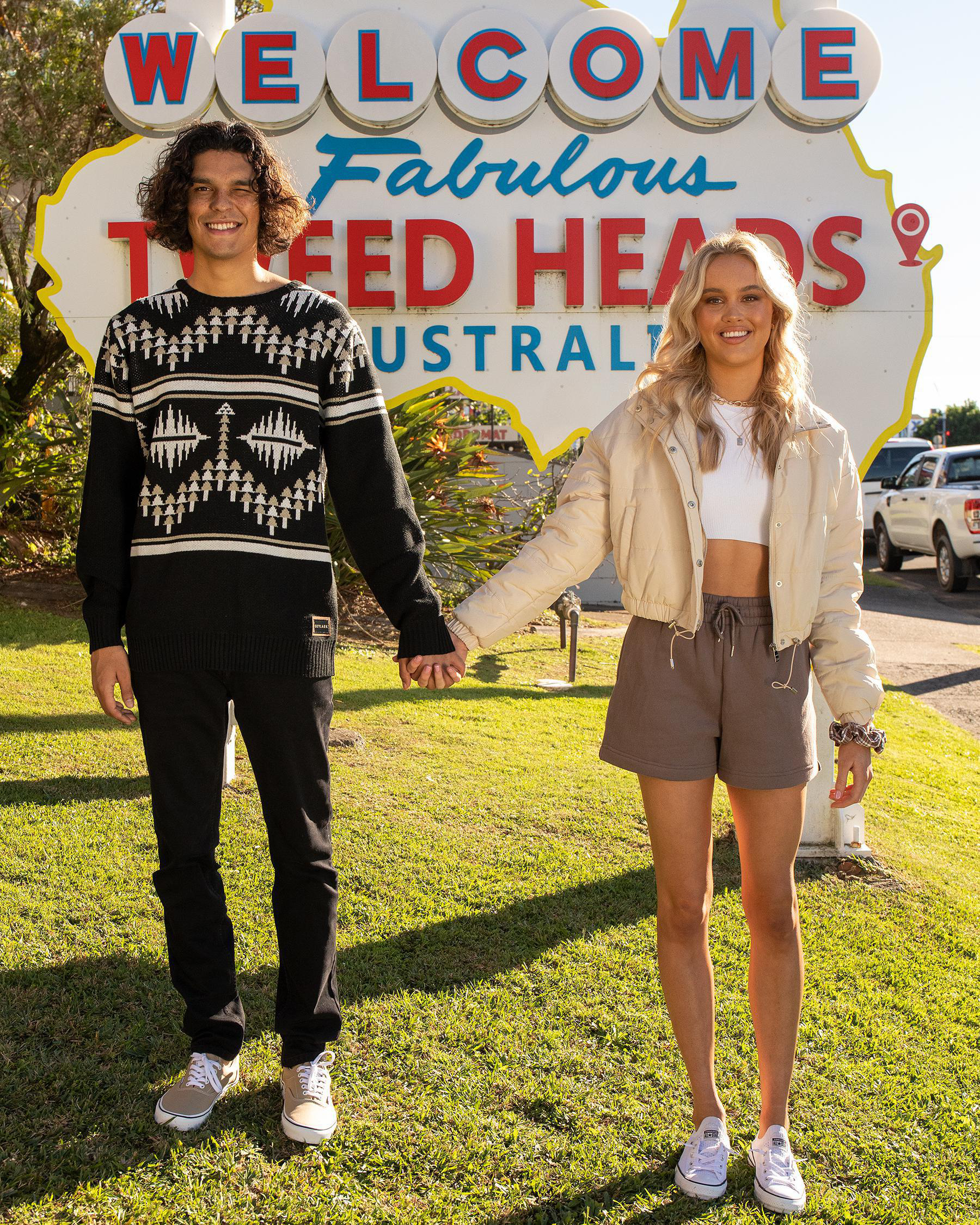 Shop Skylark Aztec Crew Knit In Multi - Fast Shipping & Easy Returns ...