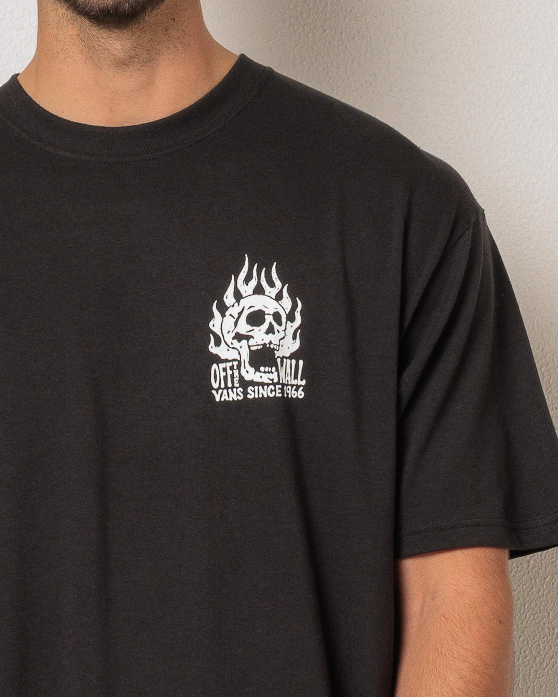 Shop Vans Off The Wall Fever T-Shirt In Black - Fast Shipping & Easy ...