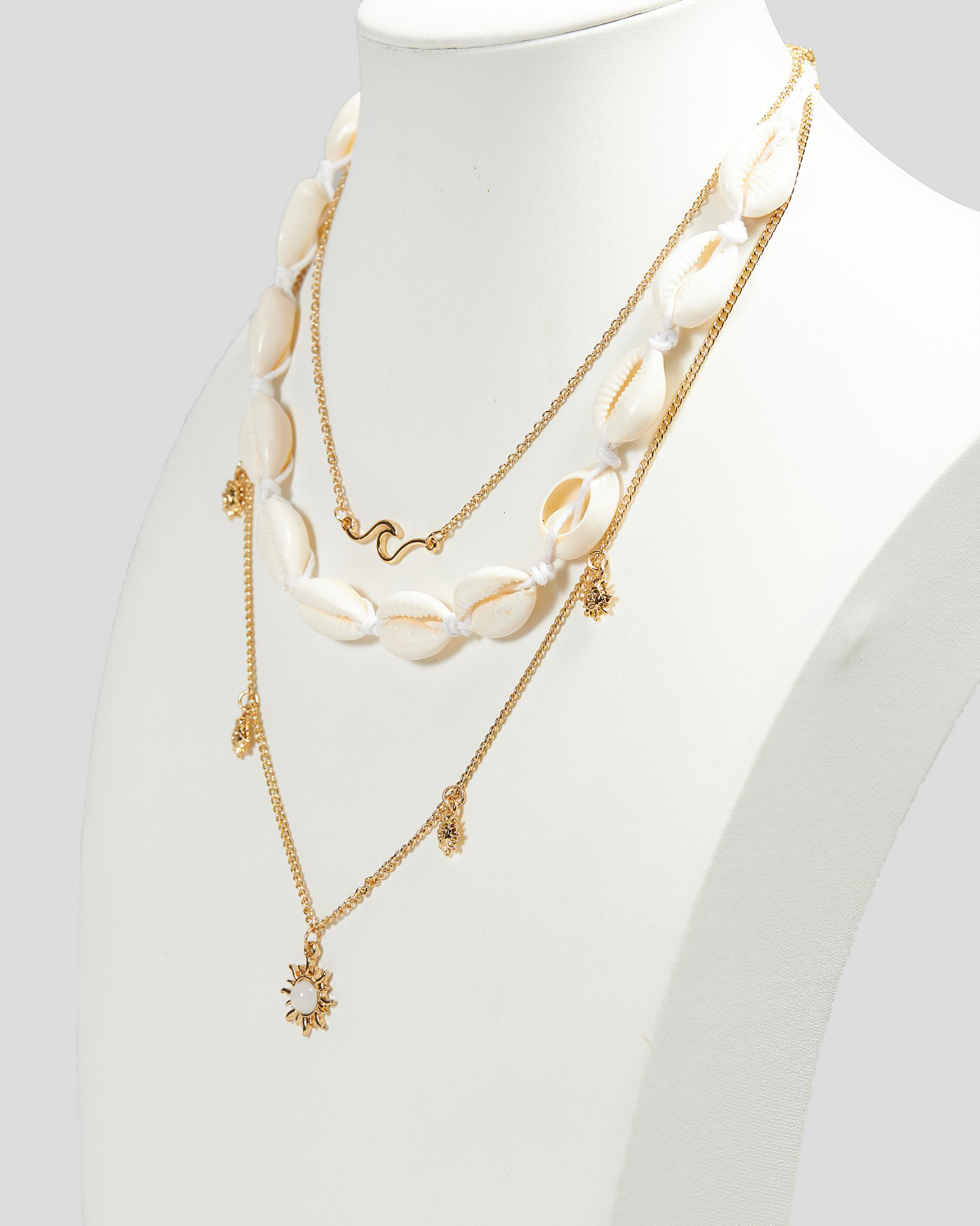 Shop Karyn In LA Ava Charm Necklace Pack In Gold - Fast Shipping & Easy ...