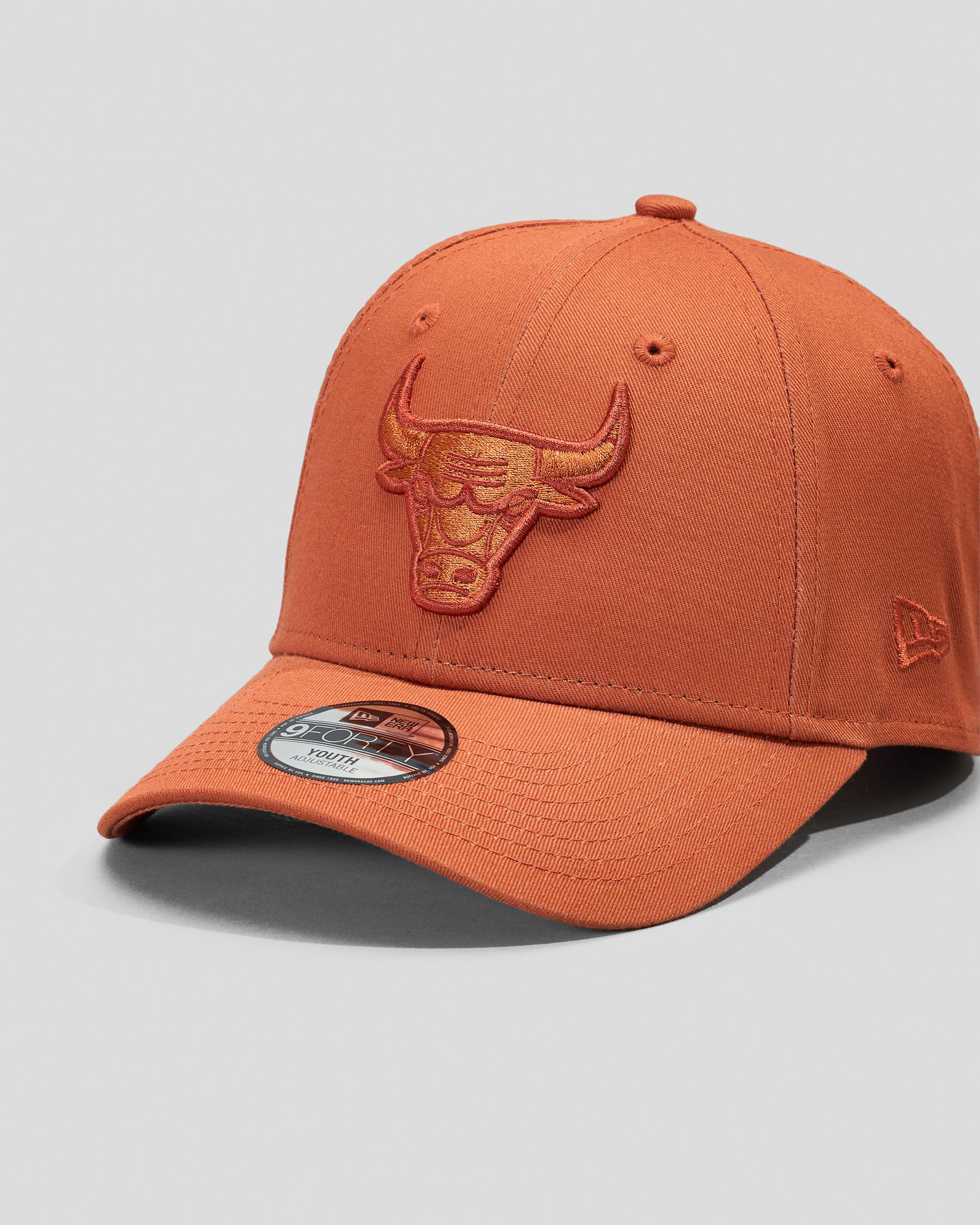 New Era Boys' 9Forty Monochrome Chicago Bulls Cap In Redwood - FREE ...