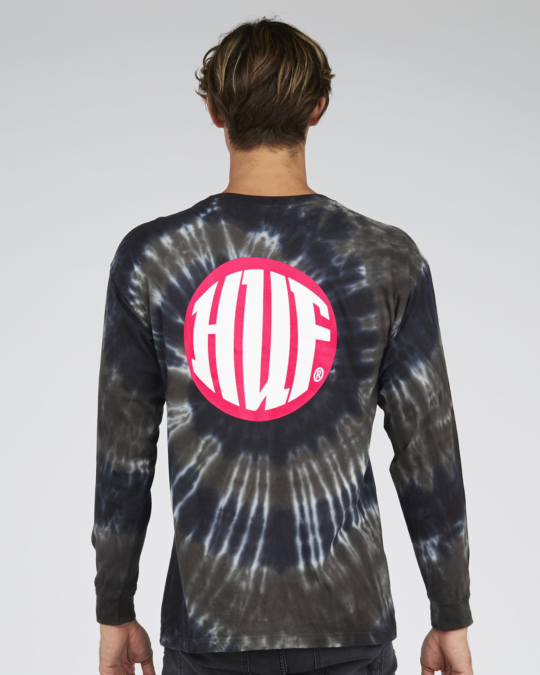 Shop Huf High Definition Long Sleeve T-Shirt In Black - Fast Shipping ...