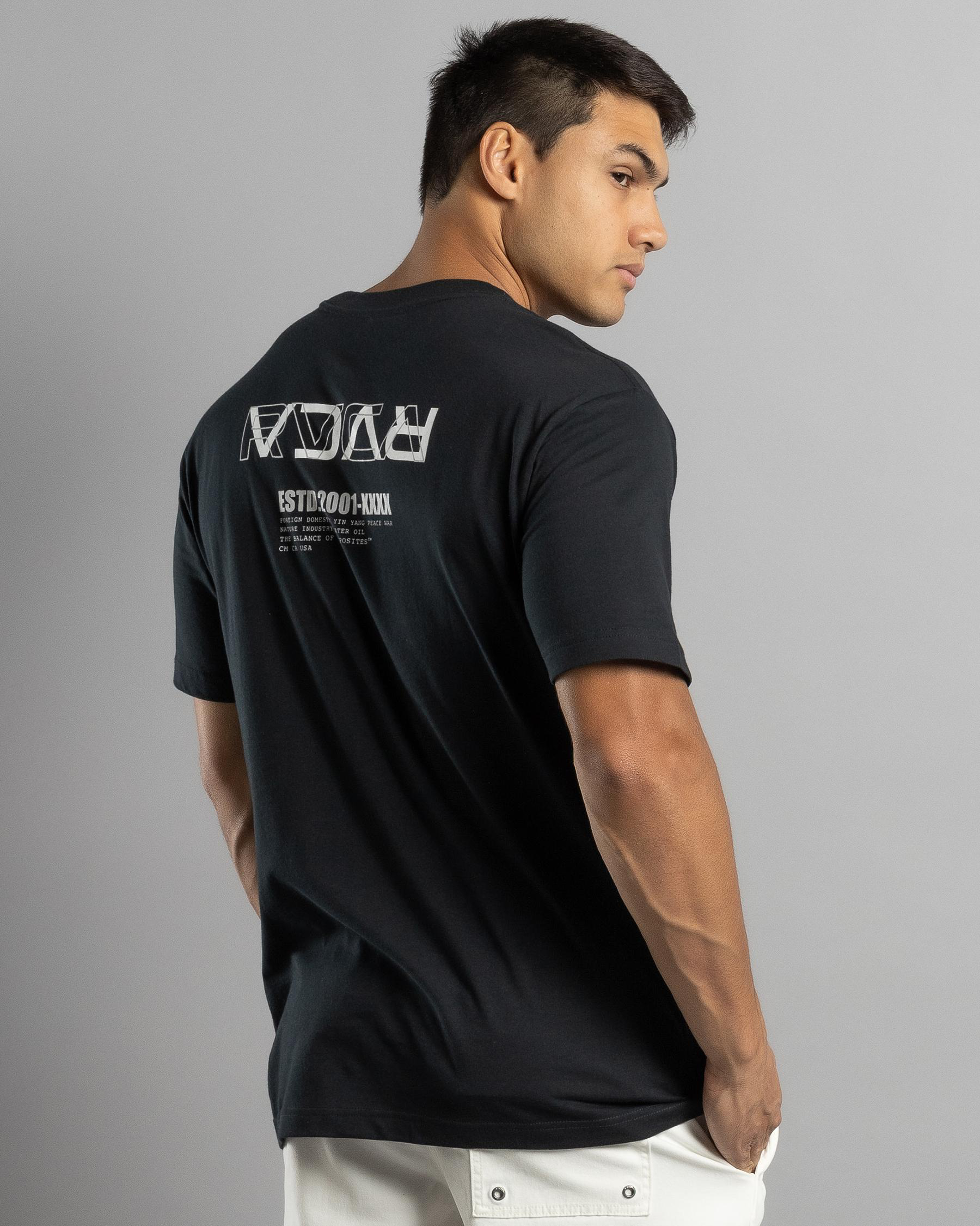 Shop RVCA RVCA Reverse T-Shirt In Black - Fast Shipping & Easy Returns ...