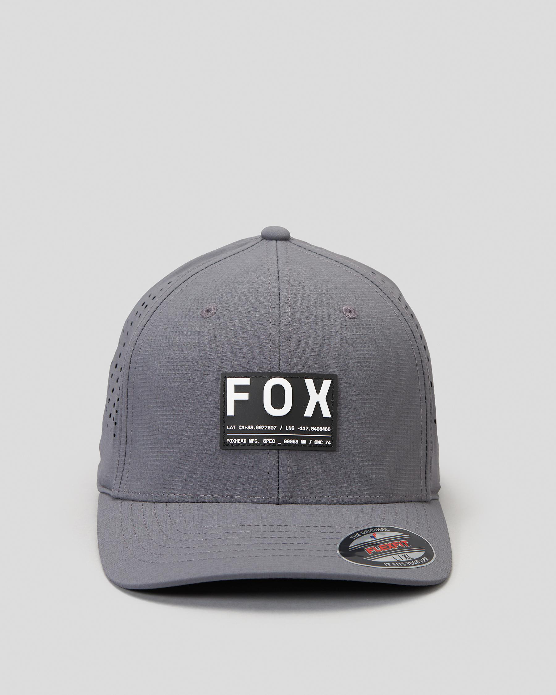 Shop Fox Fox Non Stop Tech Flexfit Cap In Steel Grey - Fast Shipping ...
