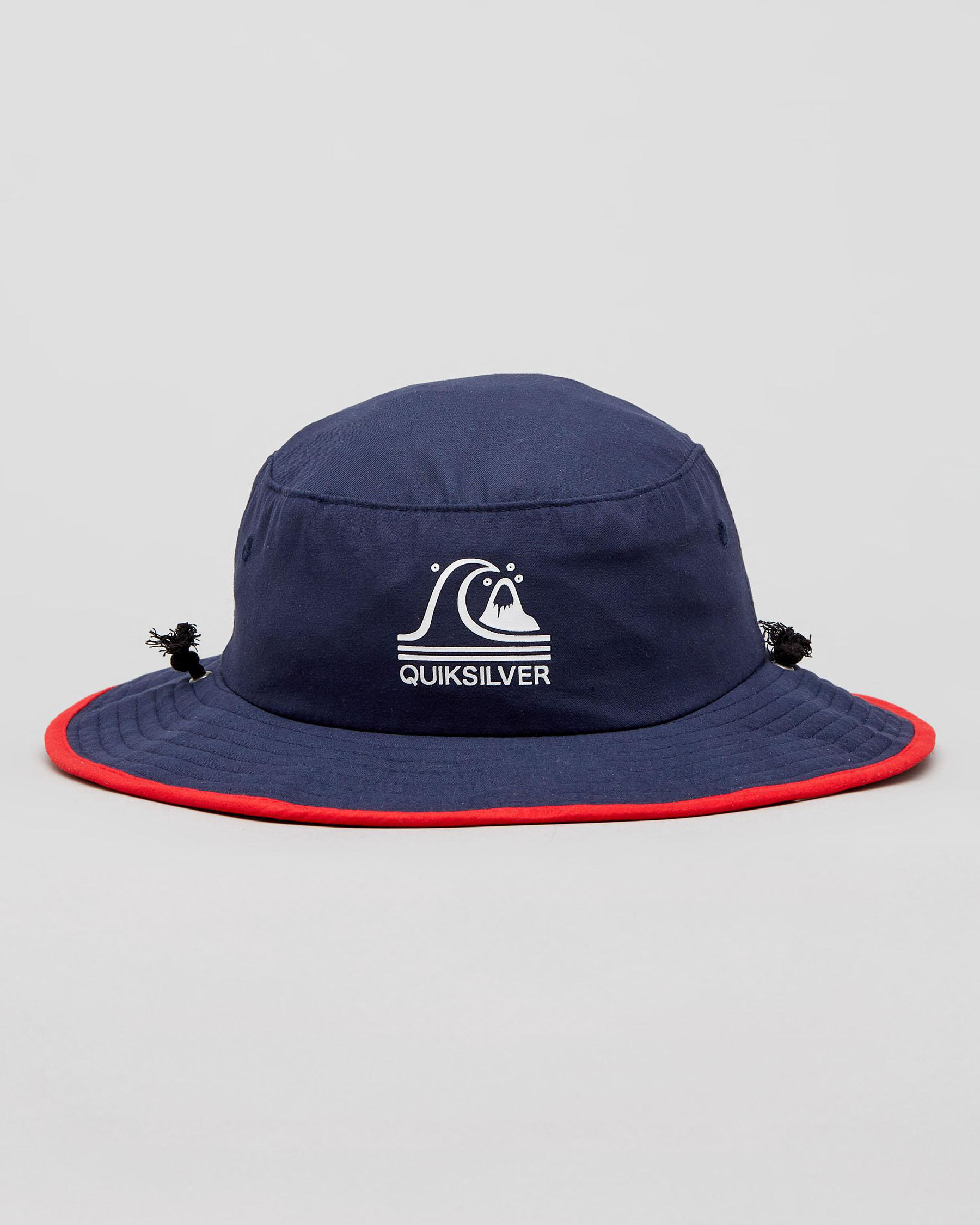 Shop Quiksilver Boys' Yappy Bucket Hat In Navy Blazer - Fast Shipping ...