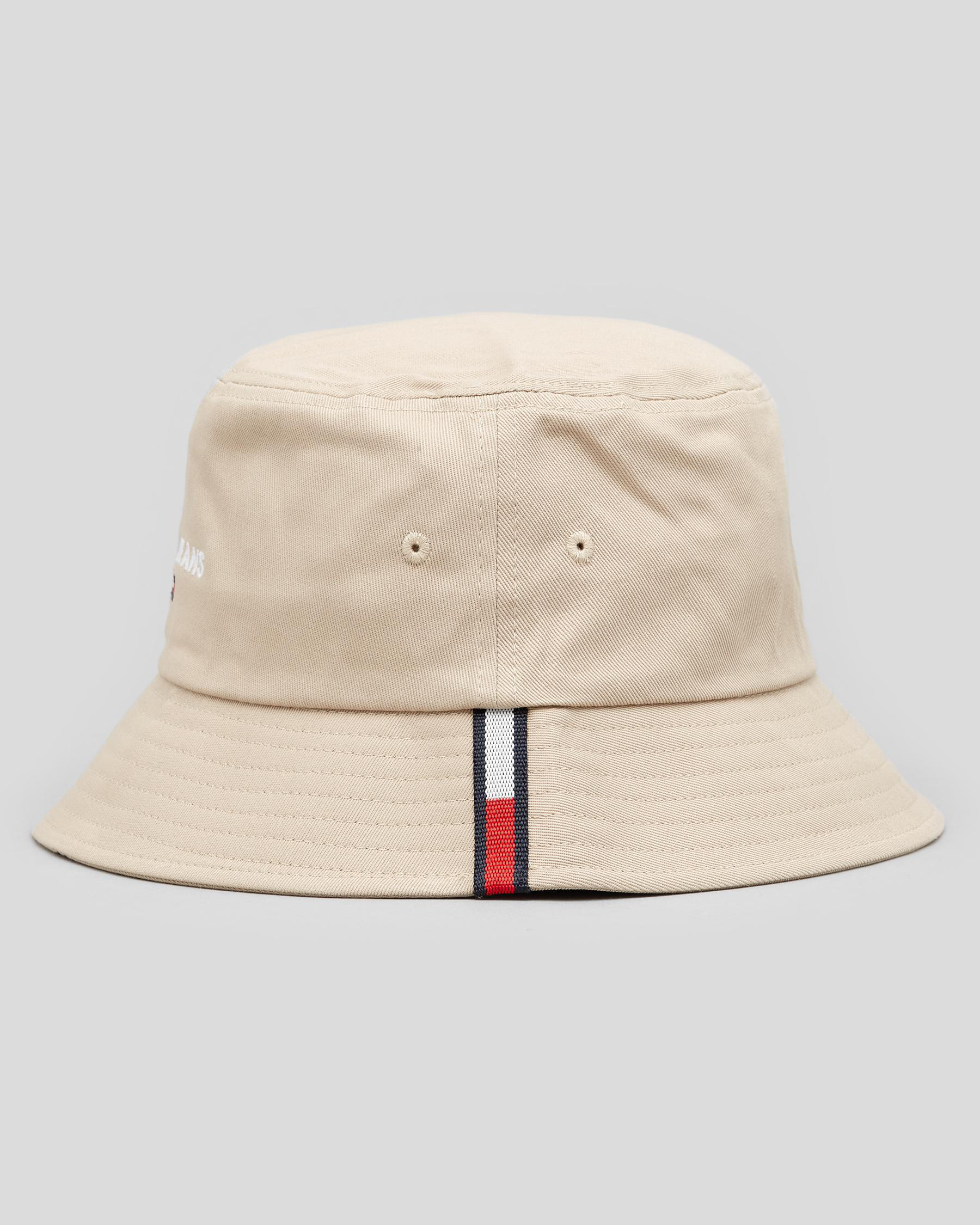 Shop Tommy Hilfiger Sport Bucket Hat In Soft Beige - Fast Shipping ...
