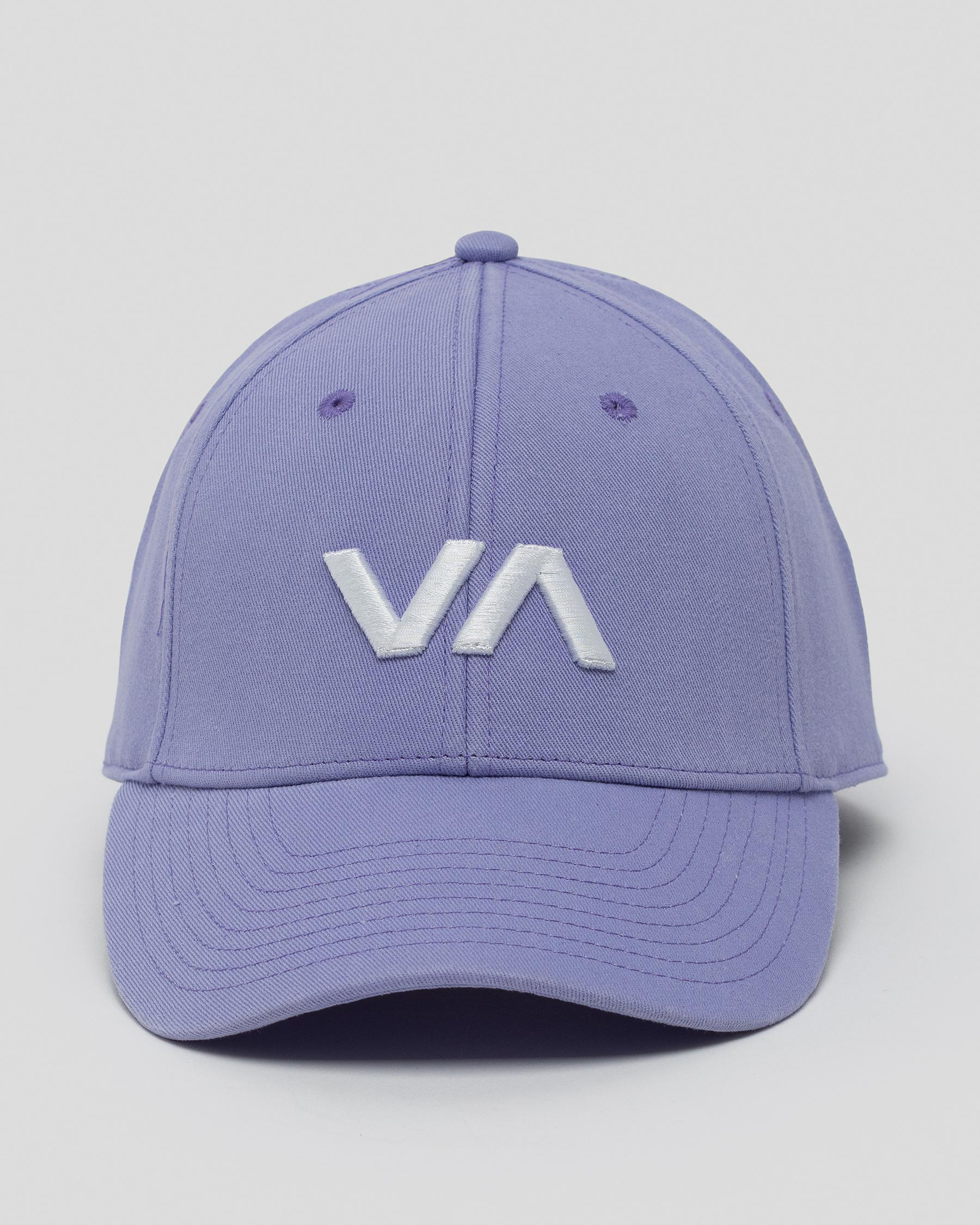 Shop RVCA VA Baseball Cap In Jacaranda - Fast Shipping & Easy Returns ...