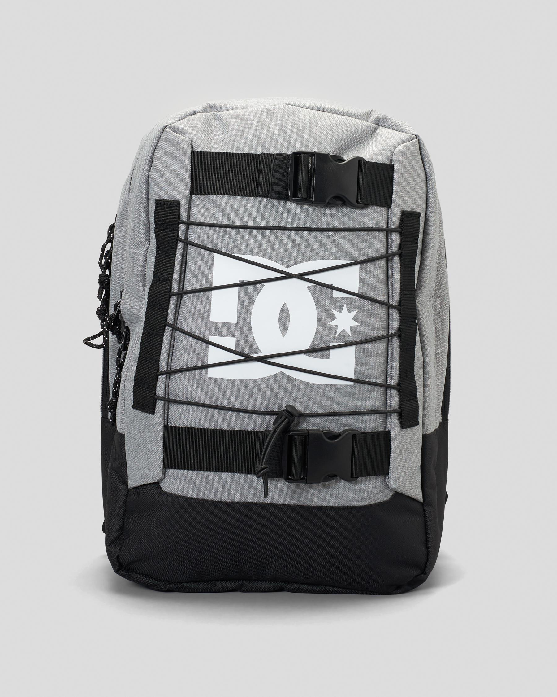 Shop DC Shoes Inverted Backpack In Heather Grey - Fast Shipping & Easy ...
