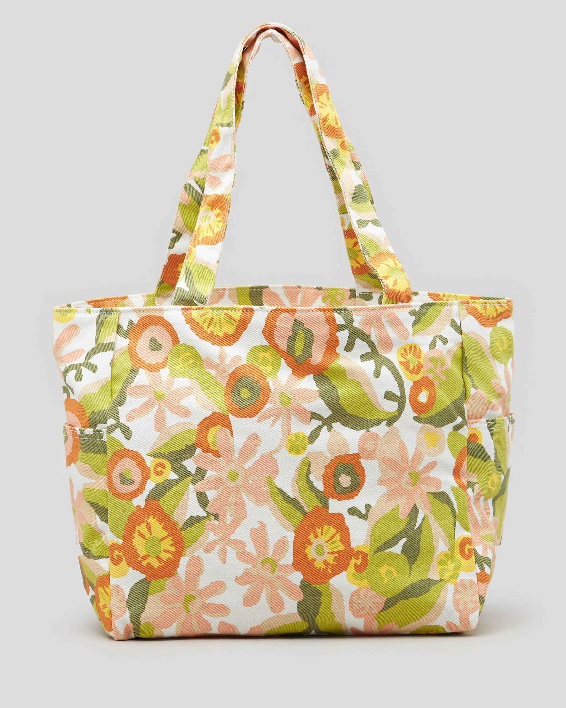 Shop RVCA Sunlight Beach Bag In White - Fast Shipping & Easy Returns ...