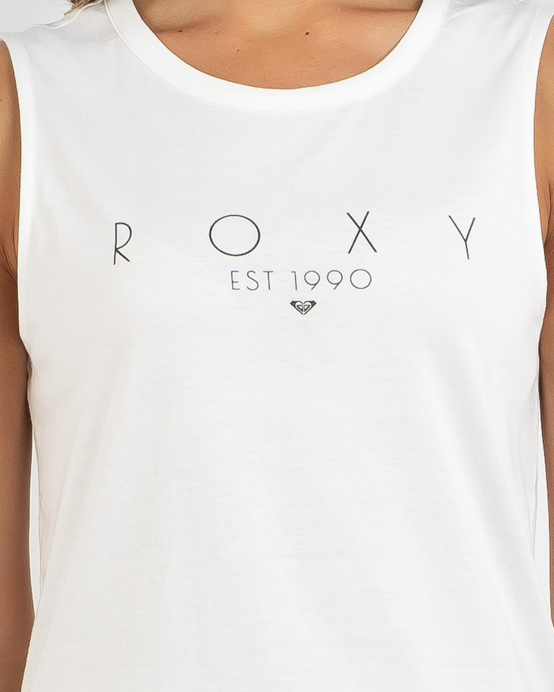 Shop Roxy Epic Days Tank Top In Snow White - Fast Shipping & Easy ...