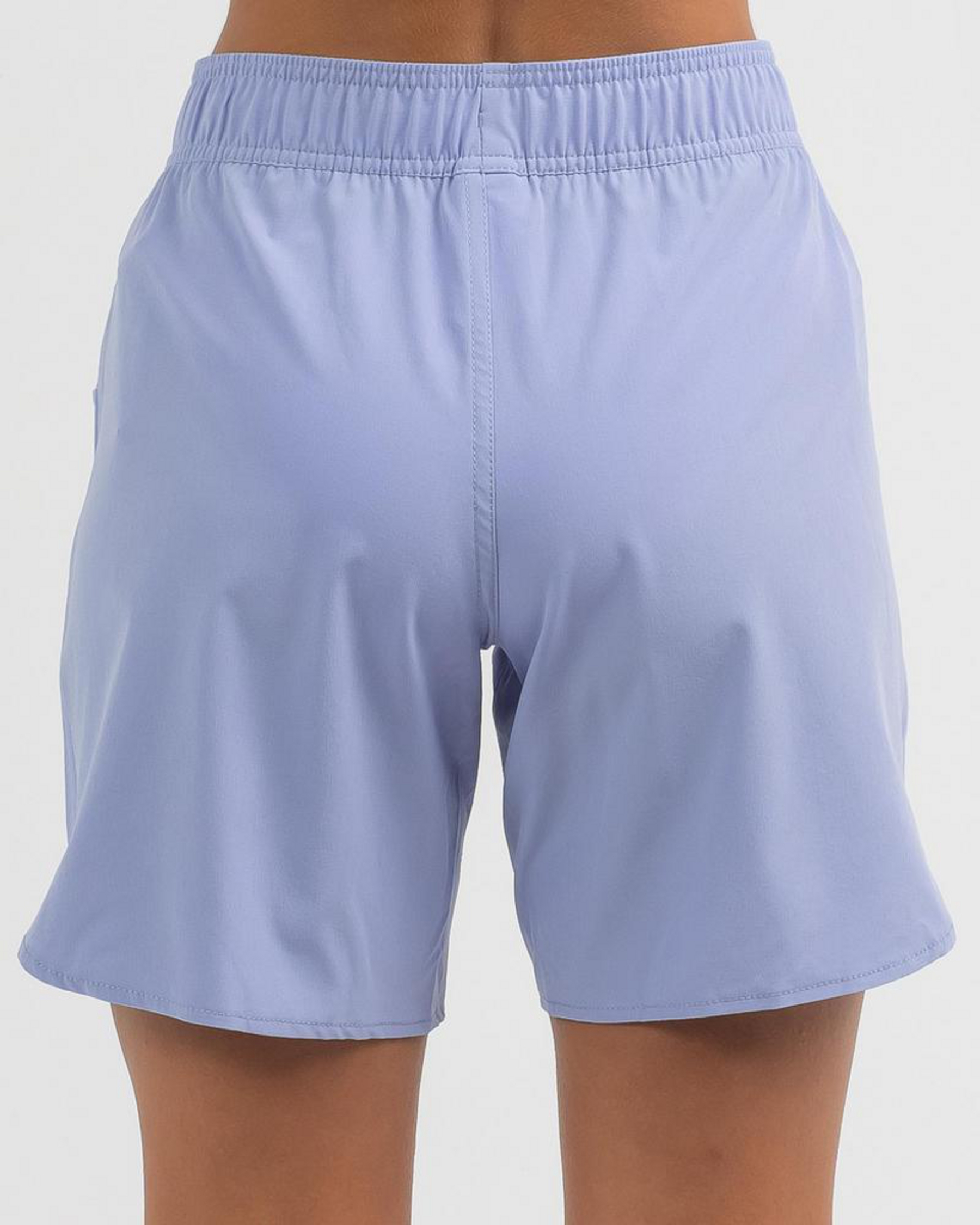Shop Roxy Wave Eco 7" Board Shorts In Lavender Lust - Fast Shipping ...