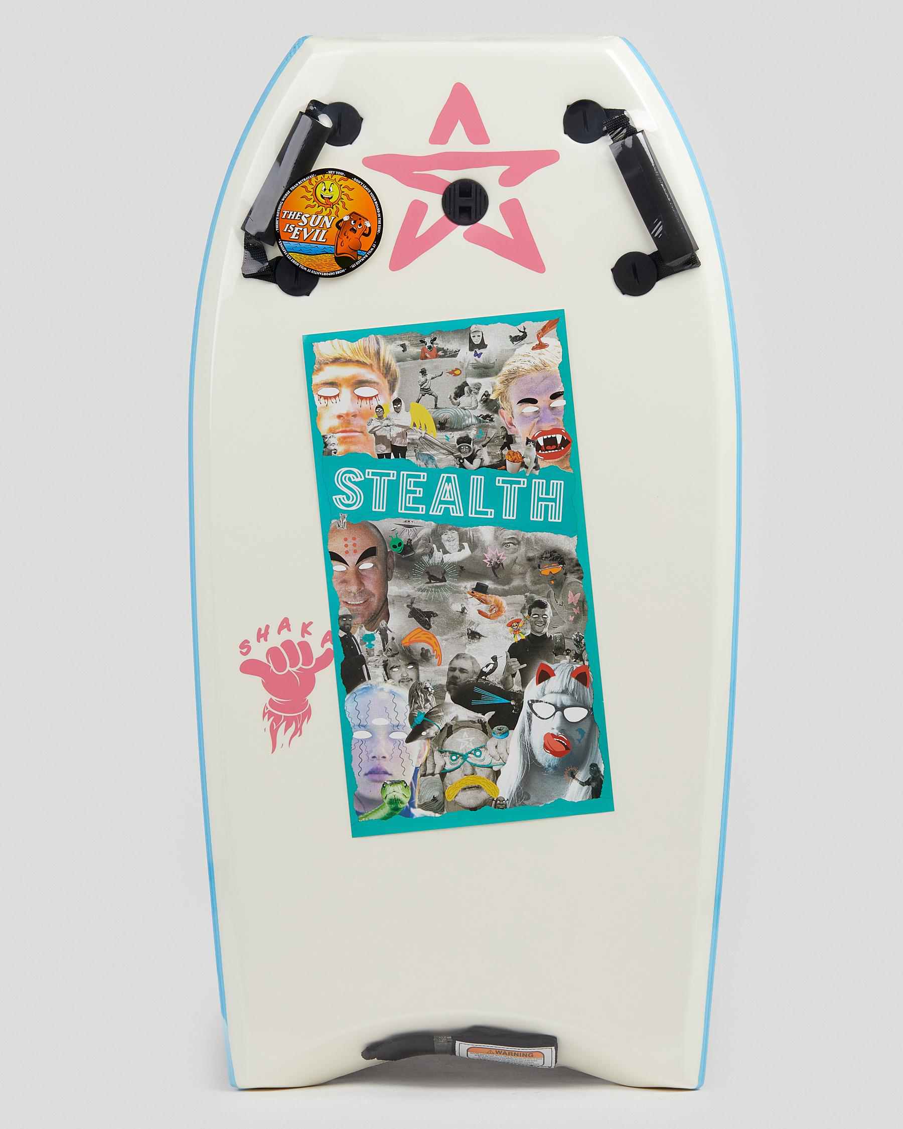 Shop Nalu Bodyboards Shaka 38" Bodyboard In White - Fast Shipping ...