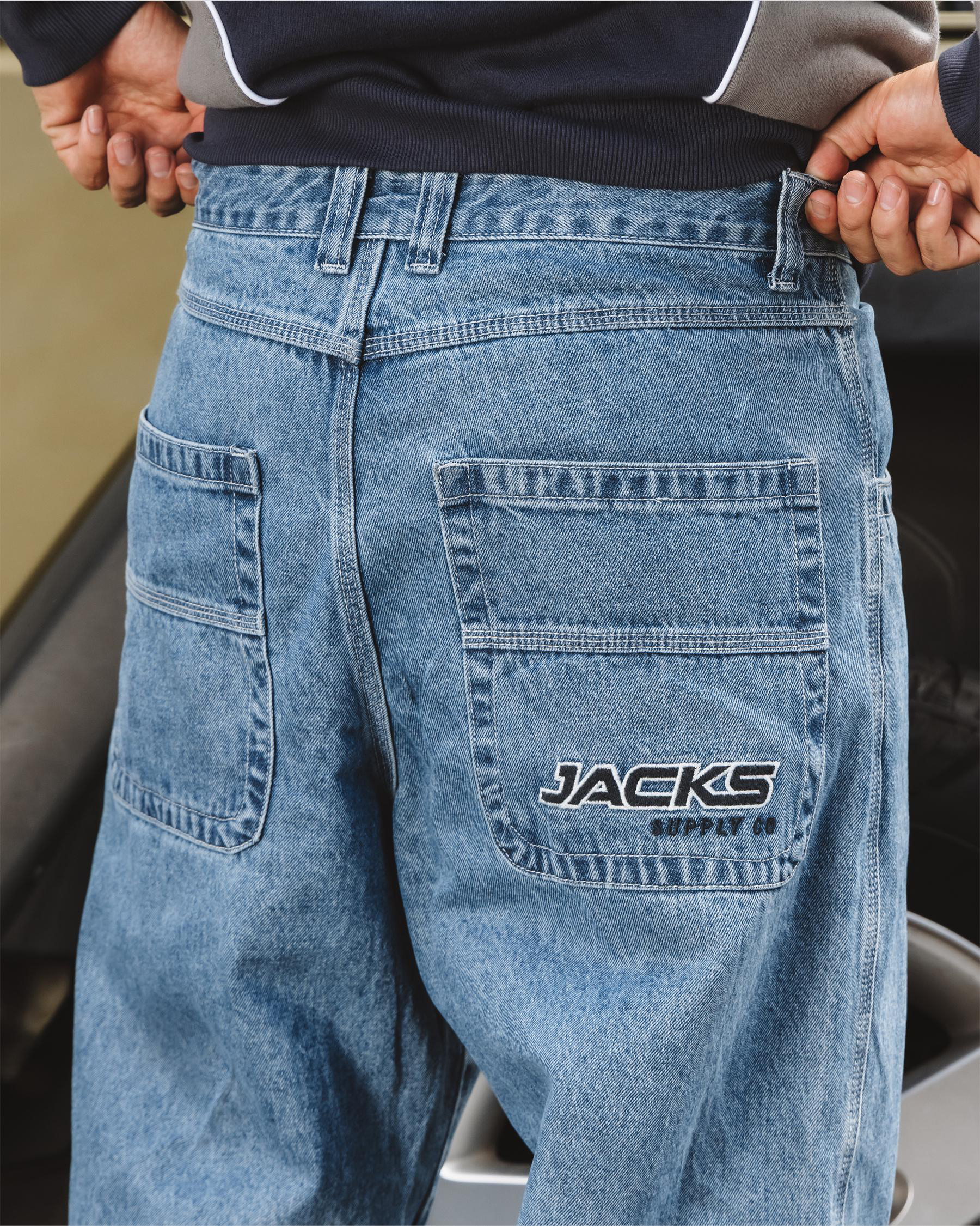 Shop Jacks Heritage Jeans In Mid Blue - Fast Shipping & Easy Returns ...