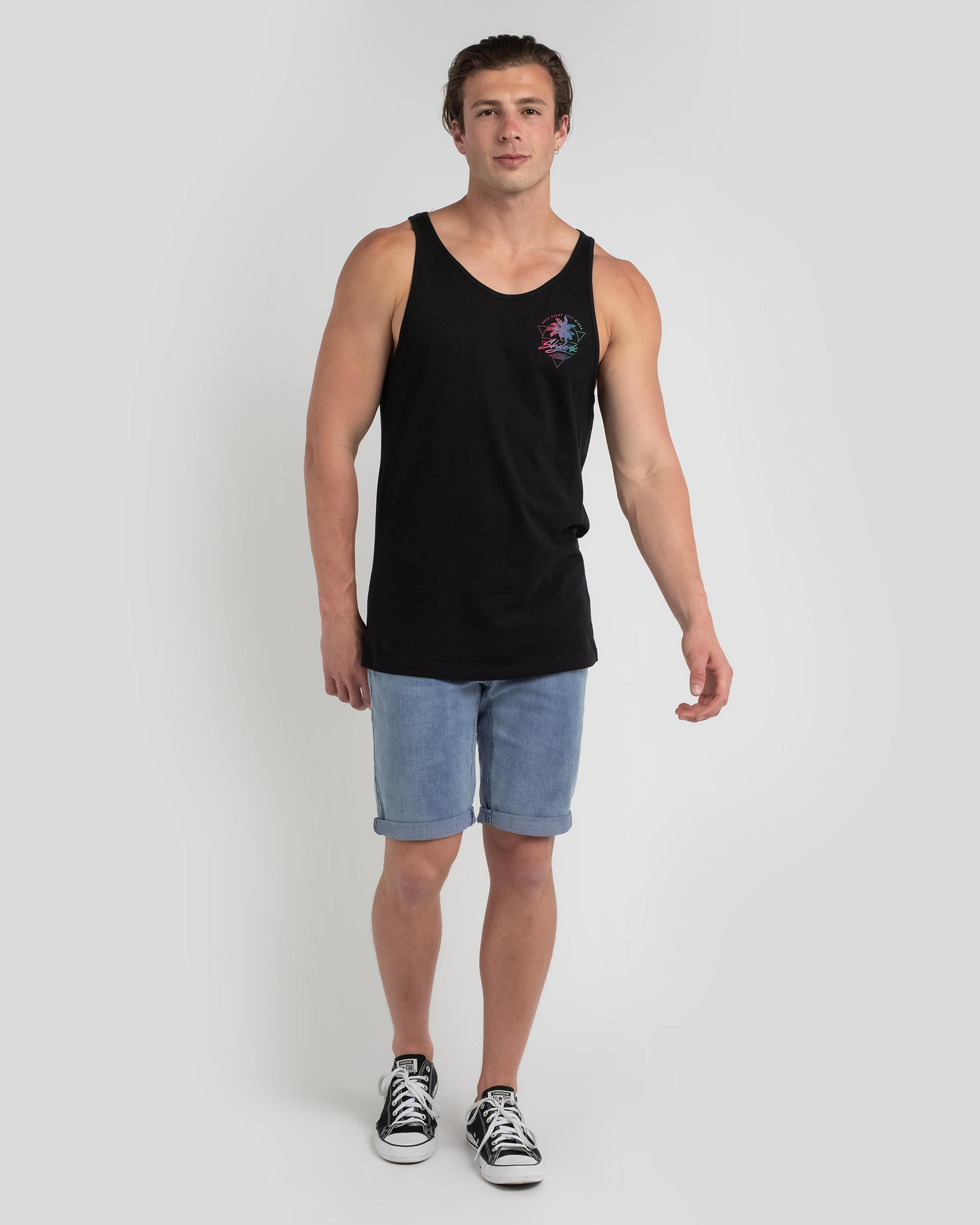 Shop Skylark Sub Tropic Singlet In Black - Fast Shipping & Easy Returns ...