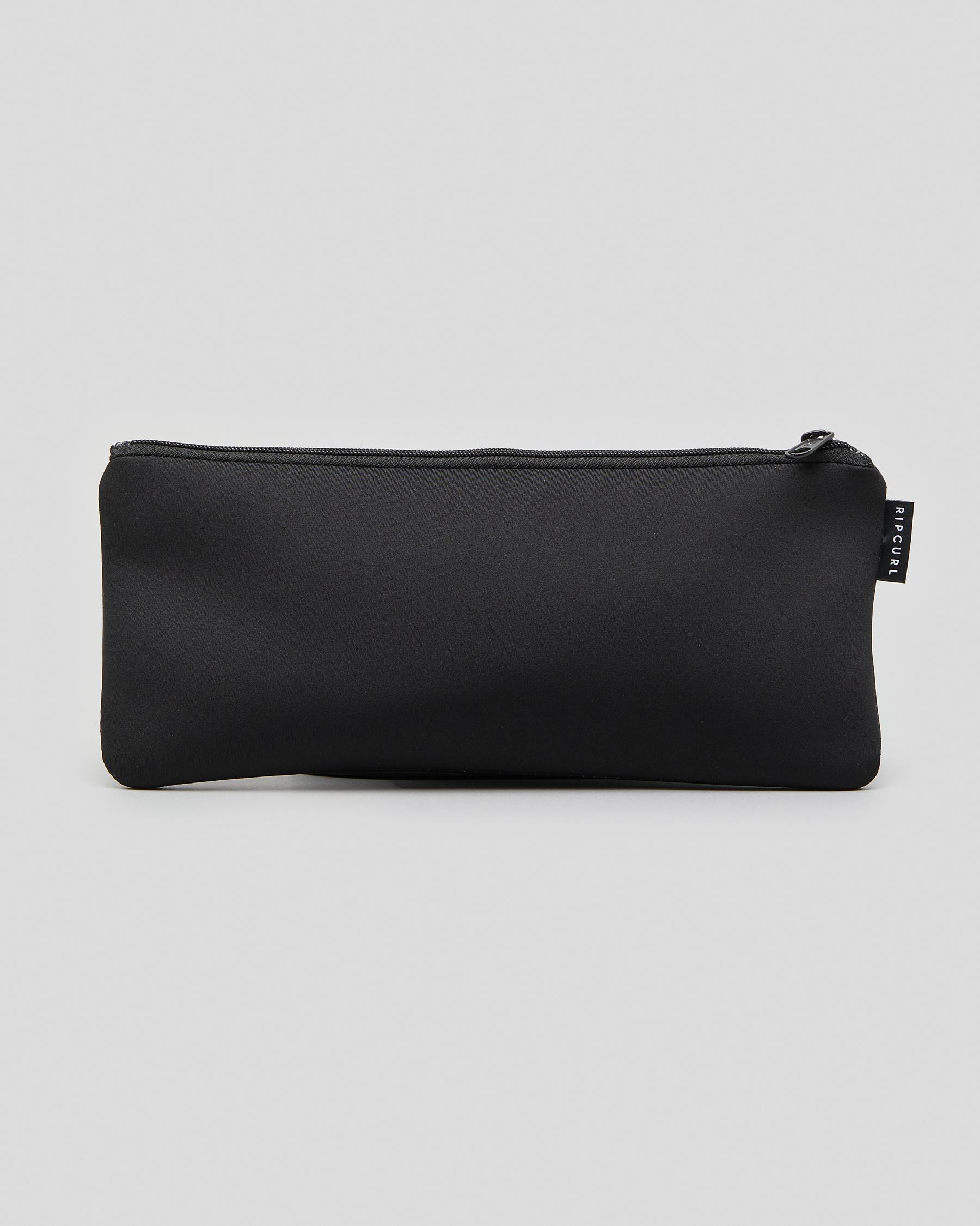 Shop Rip Curl Small Pencil Case In Black/orange - Fast Shipping & Easy ...