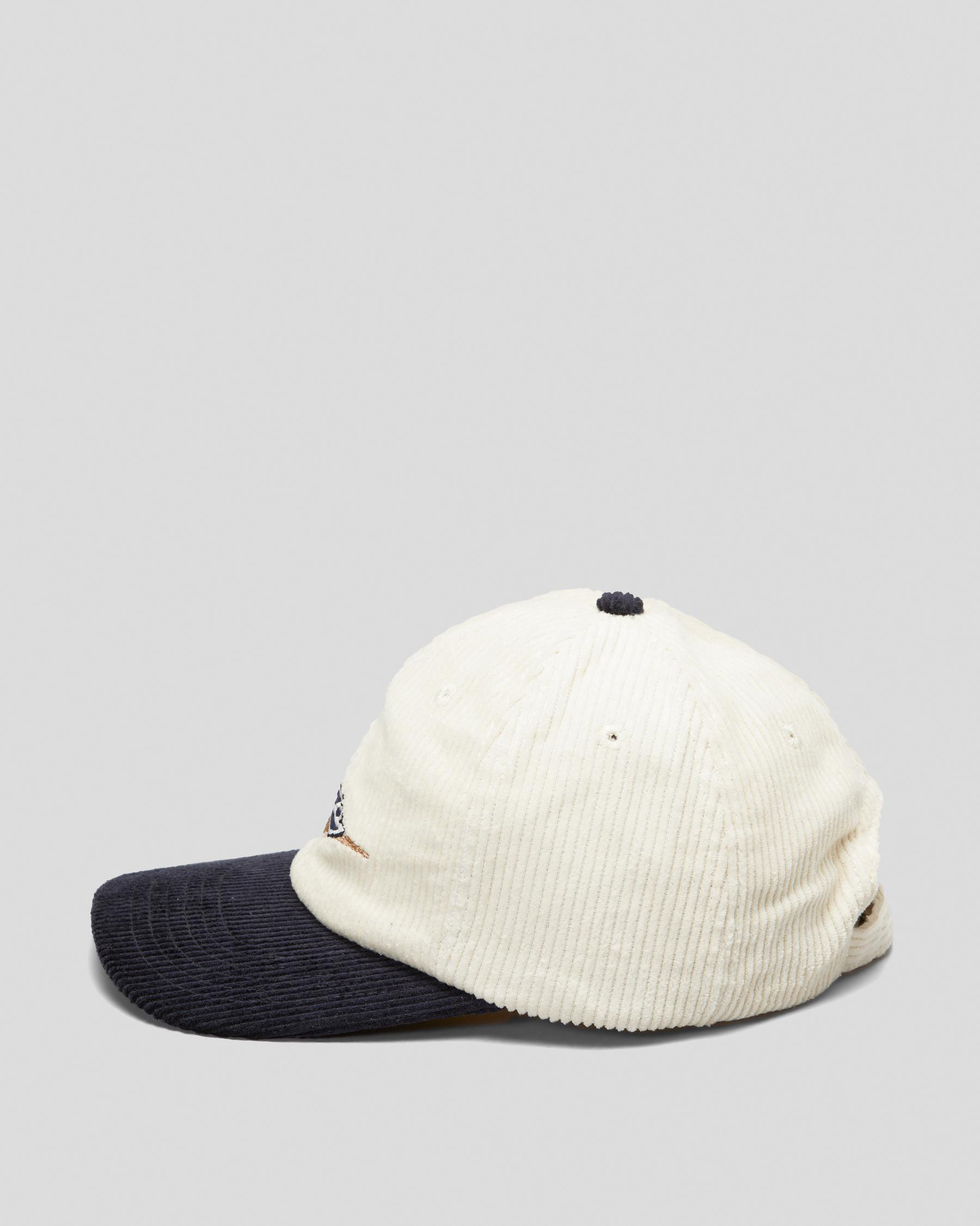 Shop Rusty Wallflower Cord Six Panel Cap In Navy Blue - Fast Shipping ...
