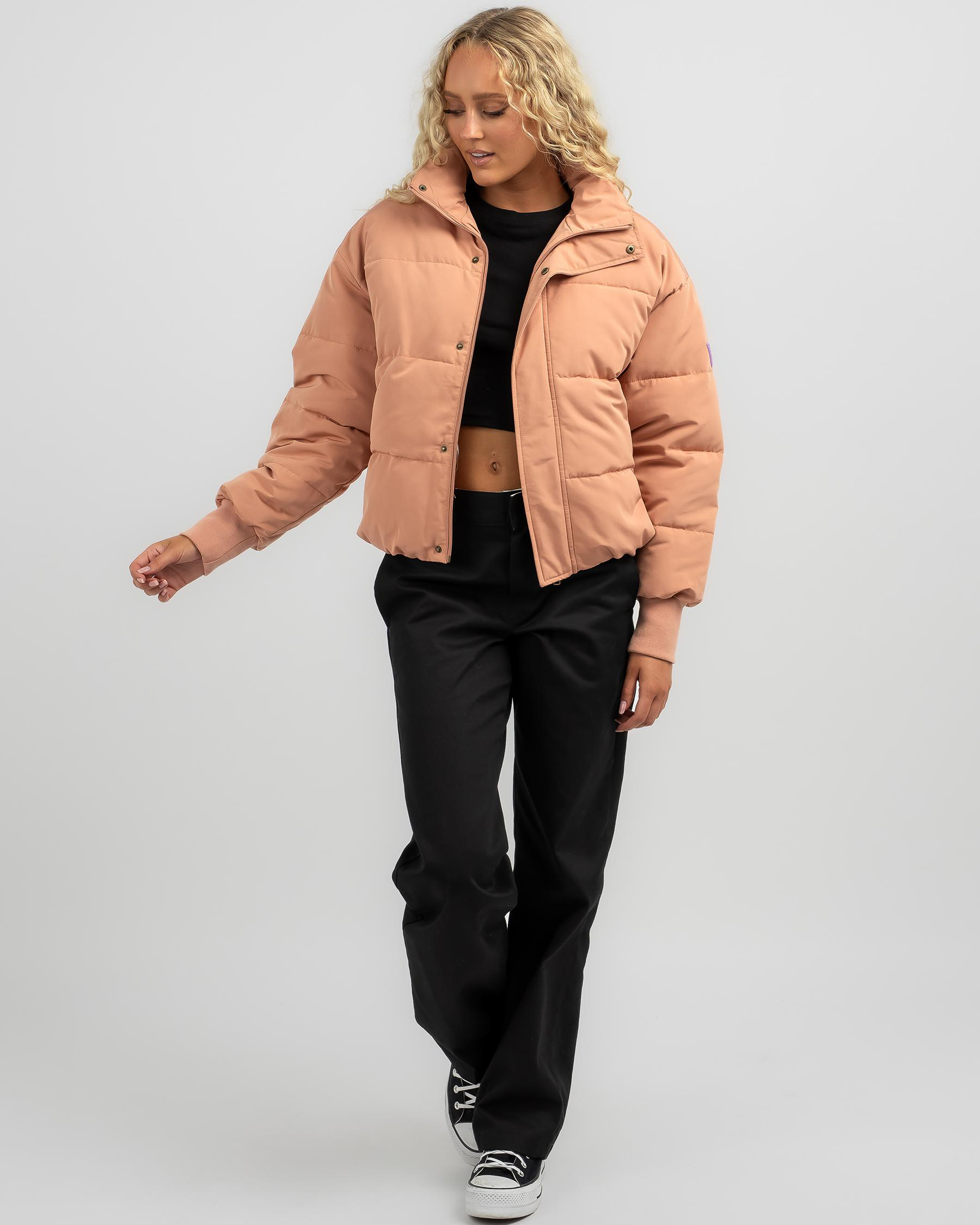 Roxy New Age Puffer Jacket In Cork - Fast Shipping & Easy Returns ...