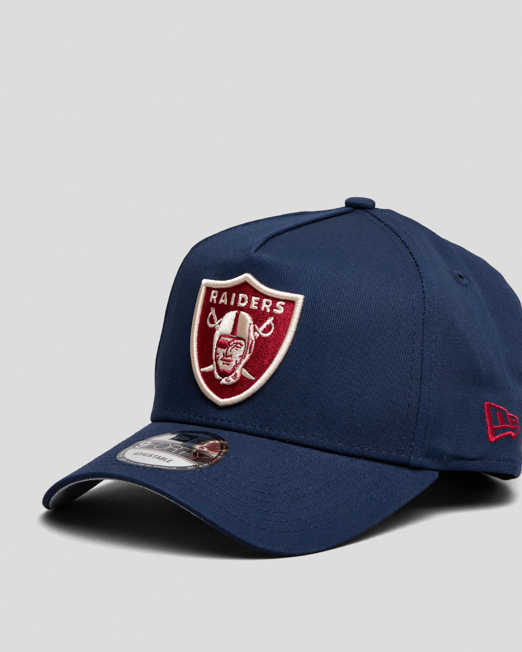Shop New Era Las Vegas Raiders 9-Forty A Frame Cap In Navy - Fast ...