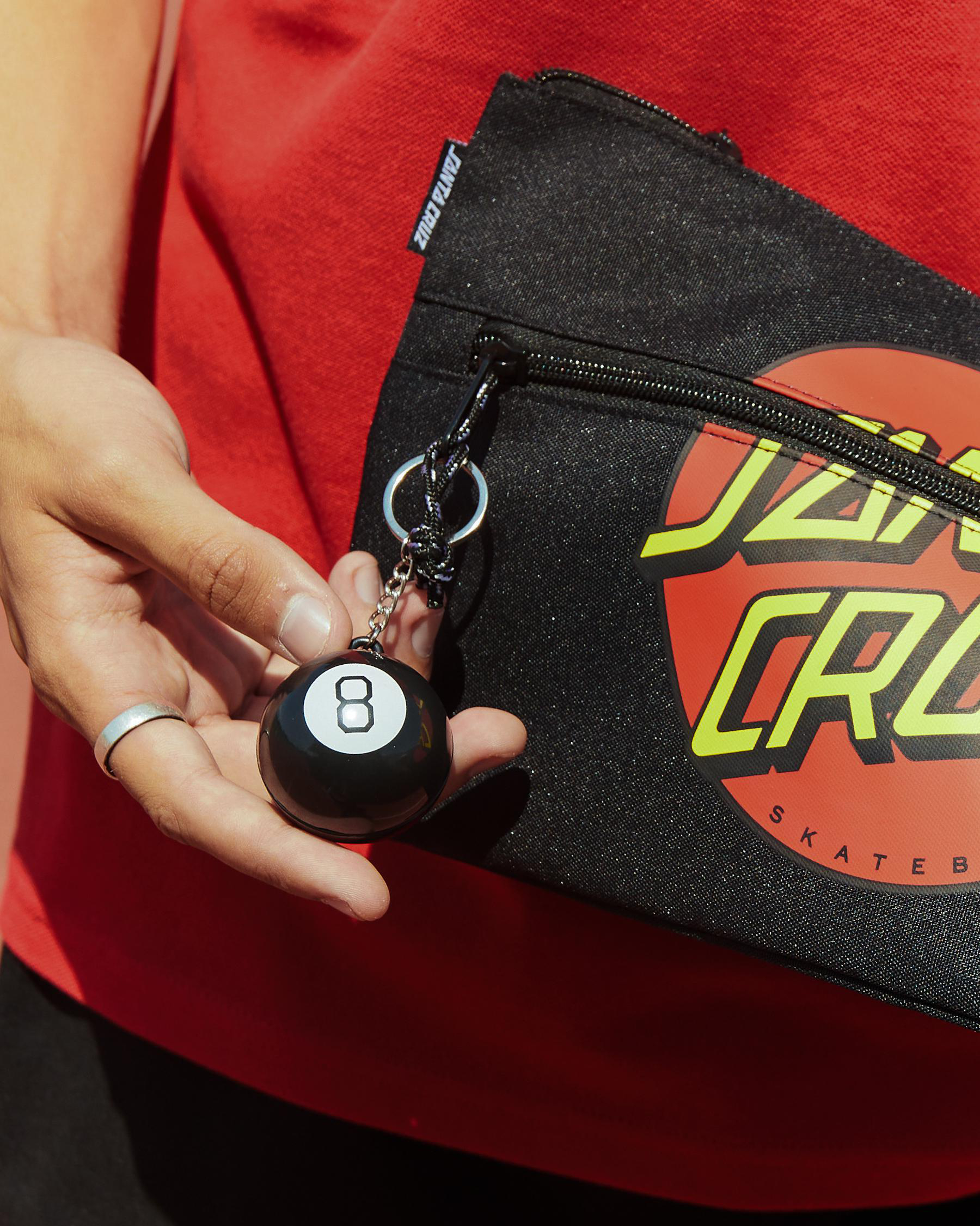 Shop Karyn In LA Magic 8-Ball Keyring In Black - Fast Shipping & Easy ...