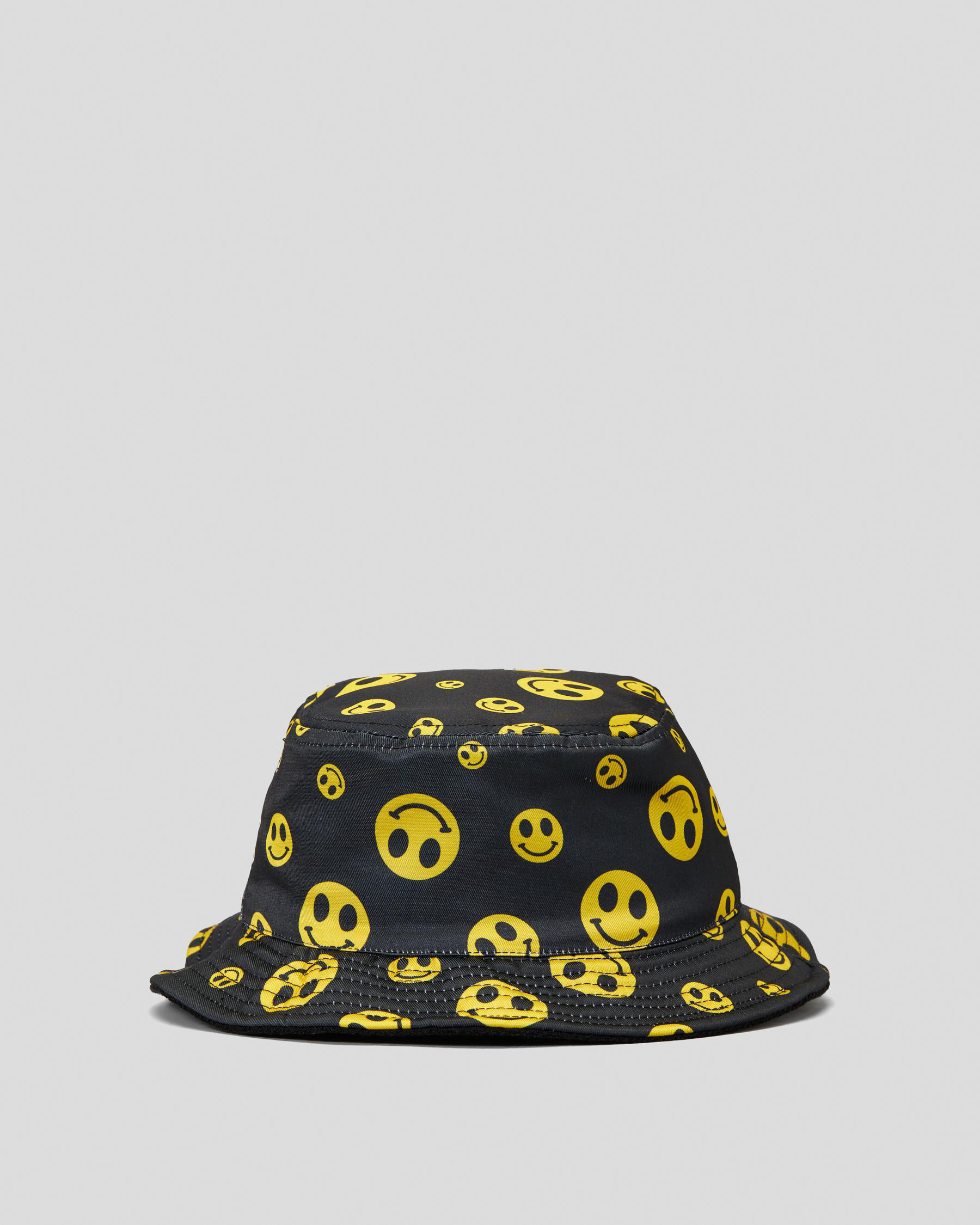 Shop Lucid Boys' Smiley Bucket Hat In Black - Fast Shipping & Easy ...