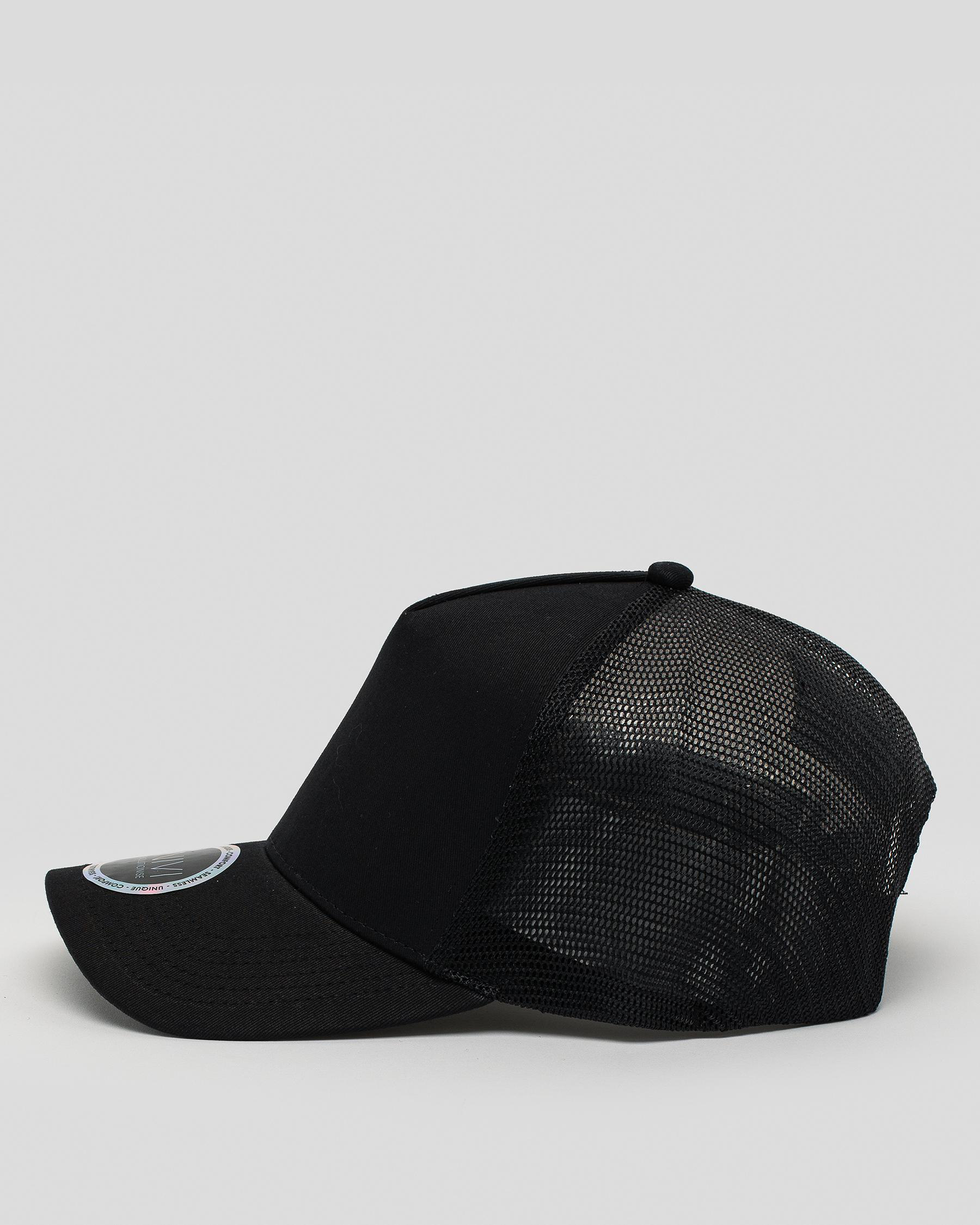 Shop INIVI A Frame Snapback Cap In Black - Fast Shipping & Easy Returns ...