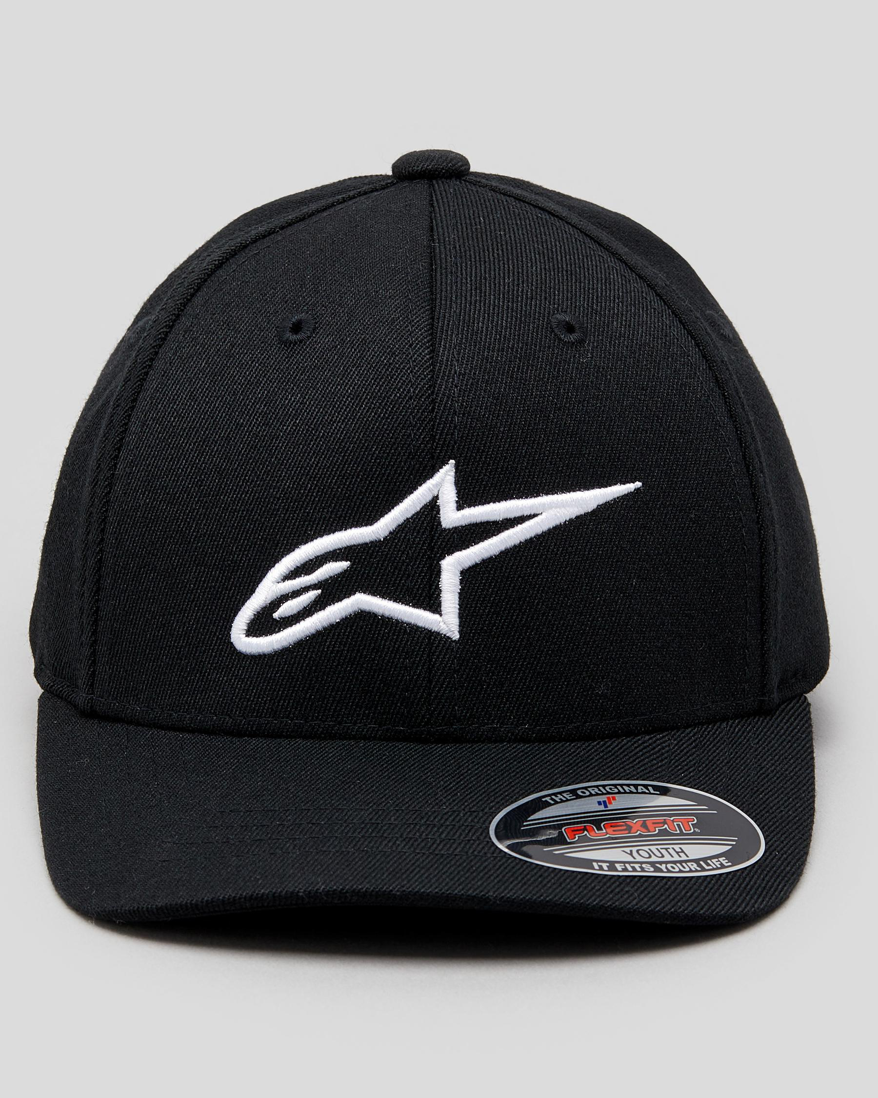 Shop Alpinestars Boys' Ageless Curve Cap In Black/ White - Fast ...