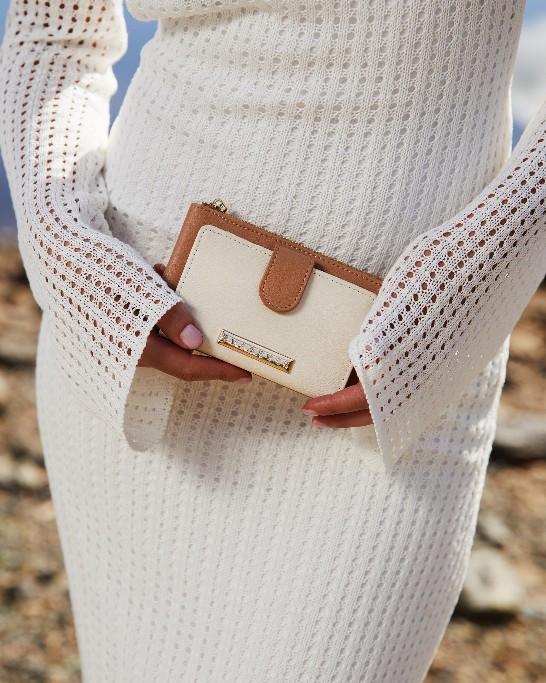 Shop Ava And Ever Jaxen Wallet In Latte/bone - Fast Shipping & Easy ...