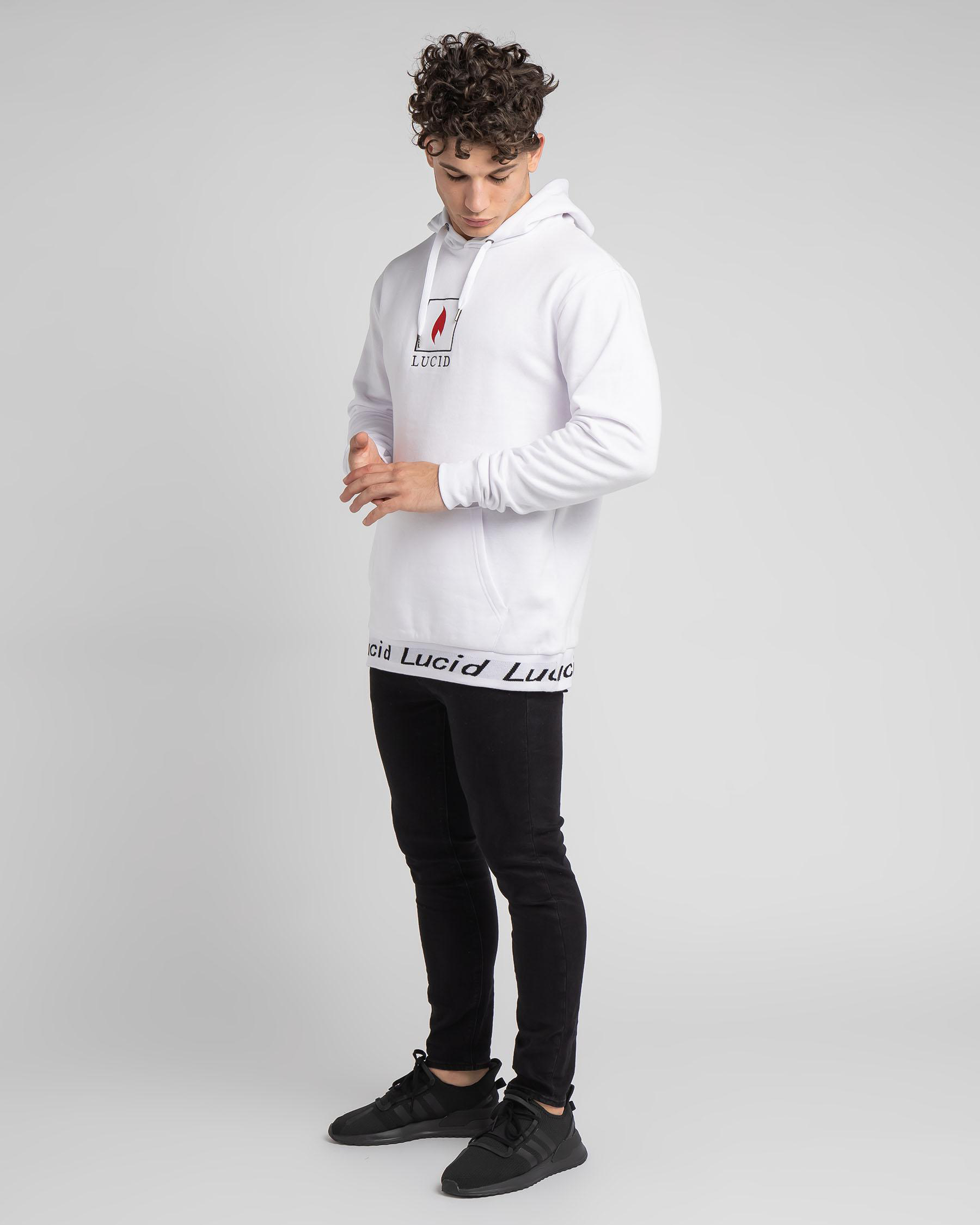 Shop Lucid Flame Hoodie In White - Fast Shipping & Easy Returns - City ...