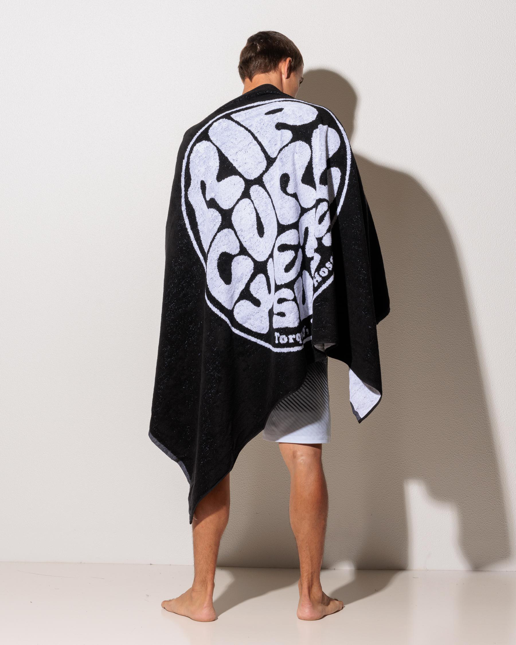 Rip Curl Logos Beach Towel In Black - FREE* Shipping & Easy Returns ...